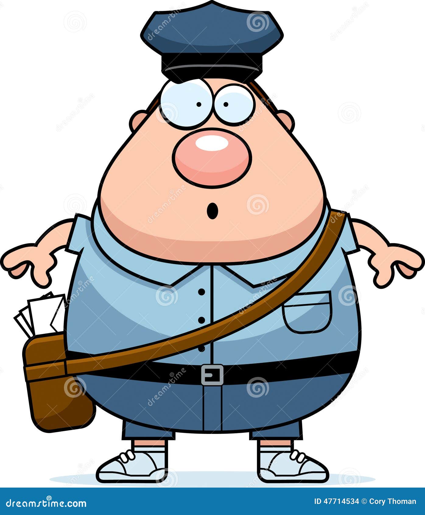 Surprised Mailman stock vector. Illustration of postal - 47714534