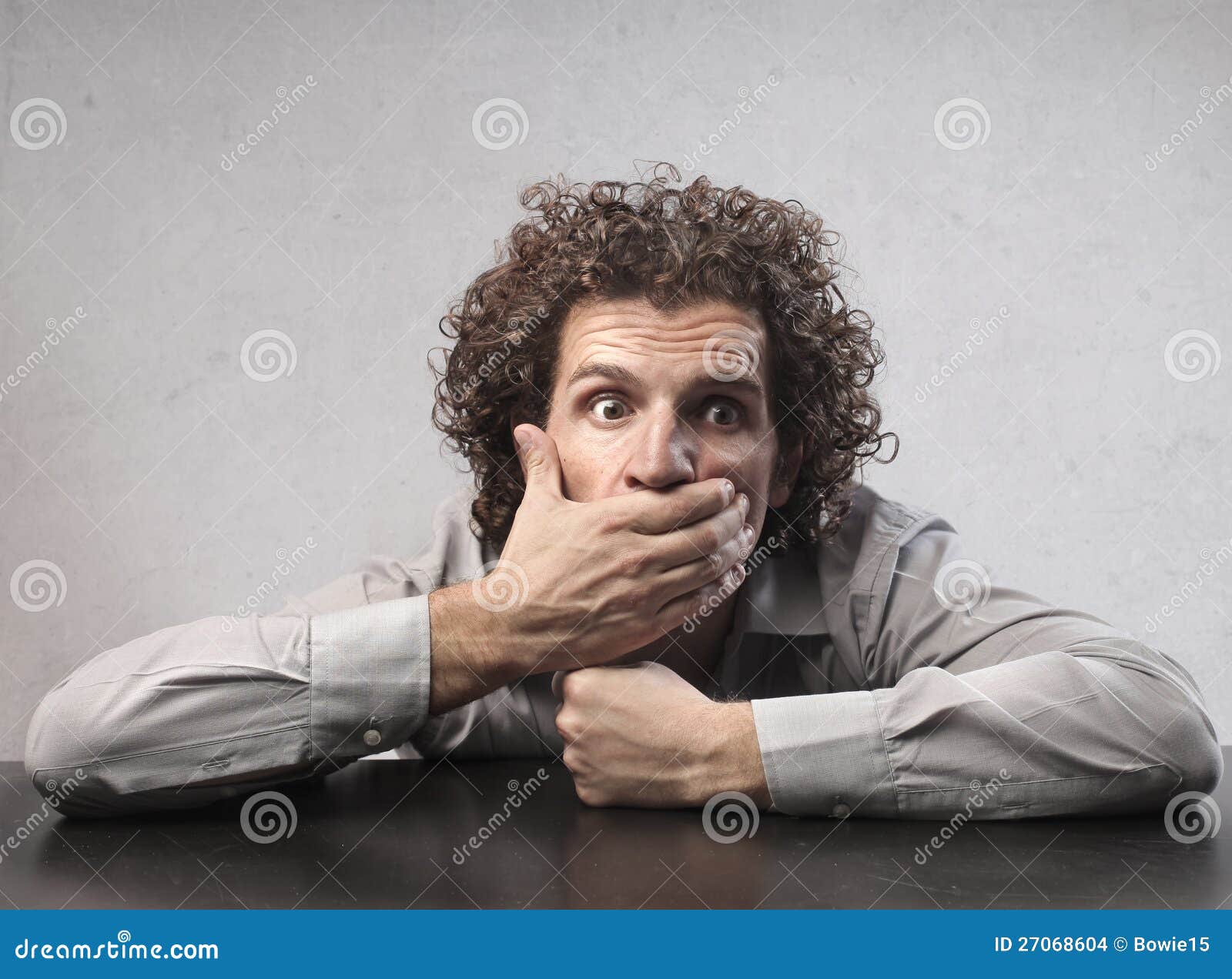 Surprised Man stock photo. Image of adult, think, discredit - 27068604