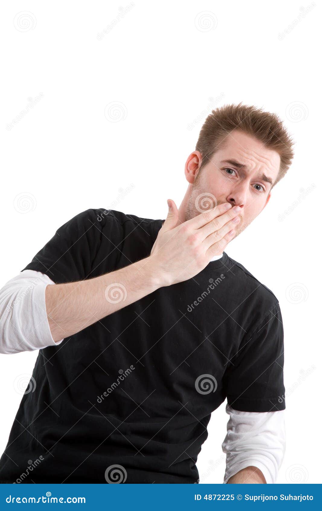Surprised man stock image. Image of gesture, copyspace - 4872225