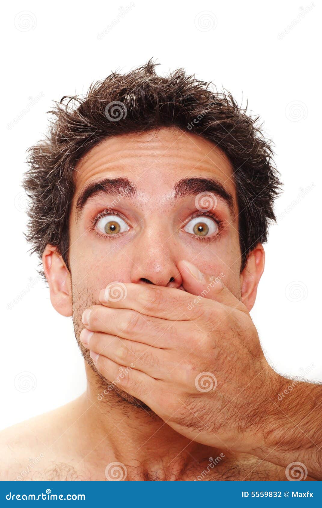 Surprised man stock photo. Image of handsome, shocked - 5559832