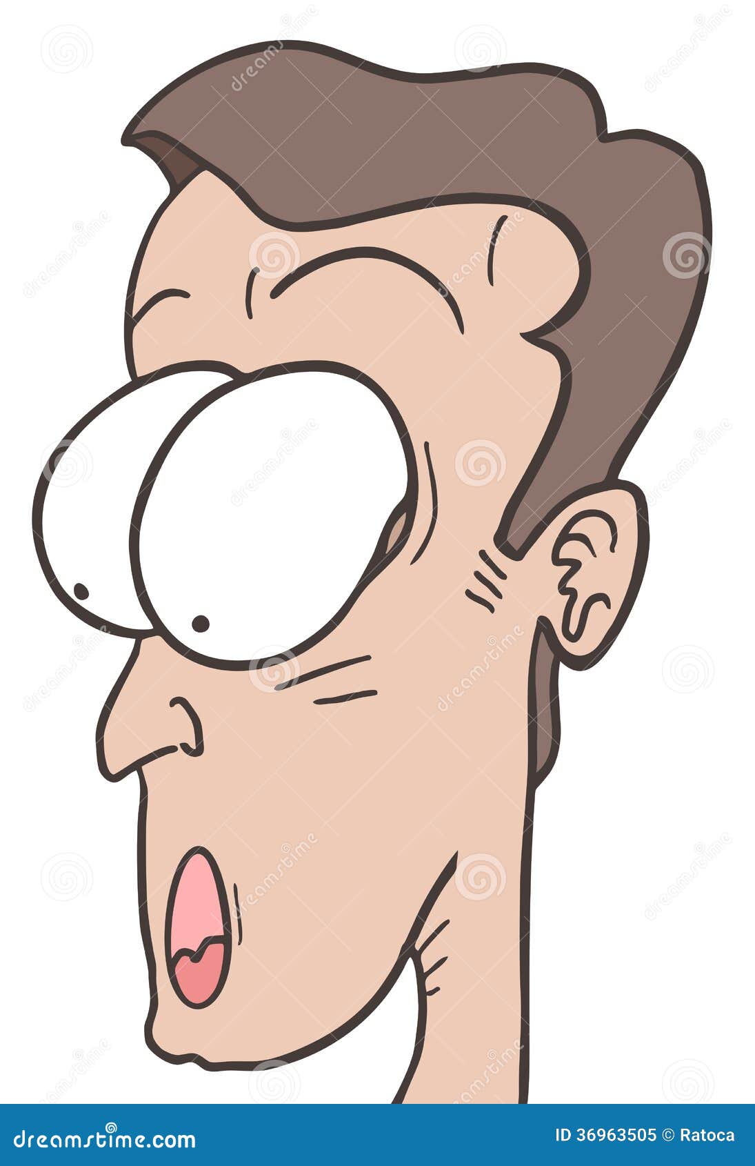 Surprised man stock vector. Illustration of drawing, casual - 36963505