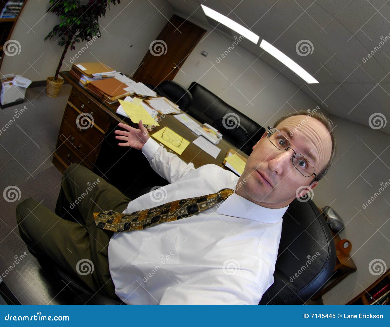 Surprised Man in Office stock image. Image of boss, surprised - 7145445