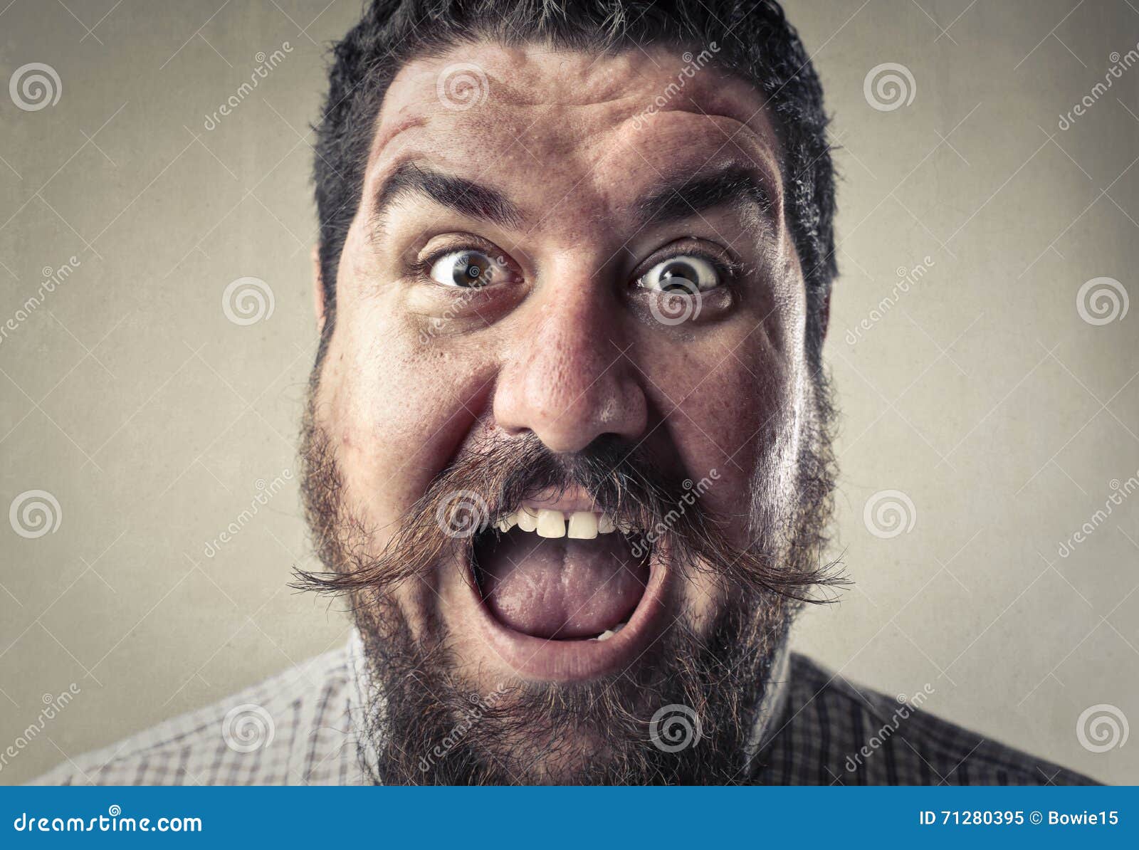 Surprised man stock image. Image of caucasian, grimace - 71280395