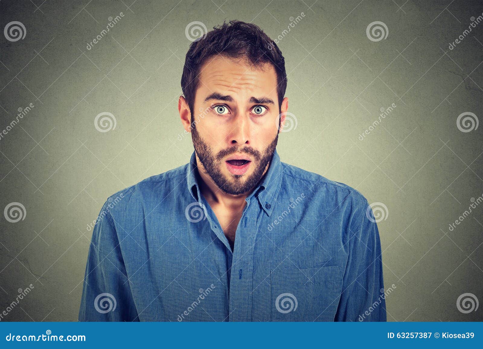 Surprised man stock image. Image of shocked, stupor, casual - 63257387