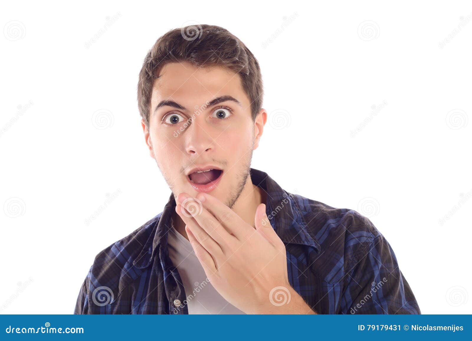 Surprised man. stock image. Image of person, joyful, caucasian - 79179431