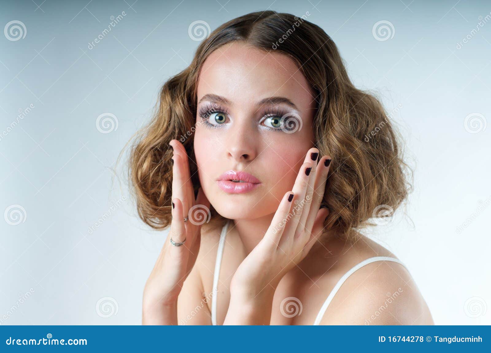 Surprised Model look stock photo. Image of oops, doll - 16744278