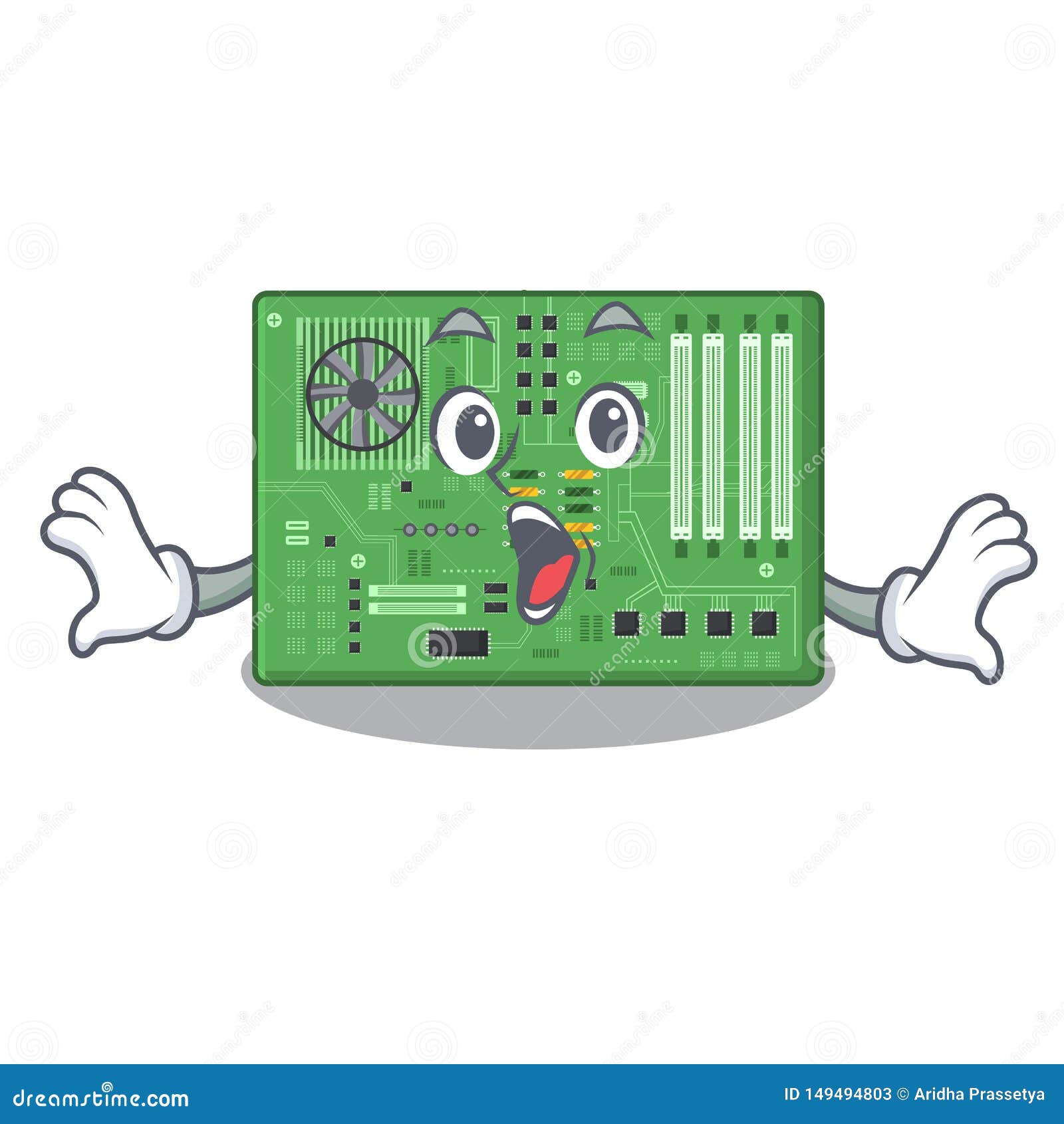 Motherboard A Computer Stock Photo | CartoonDealer.com #8201922