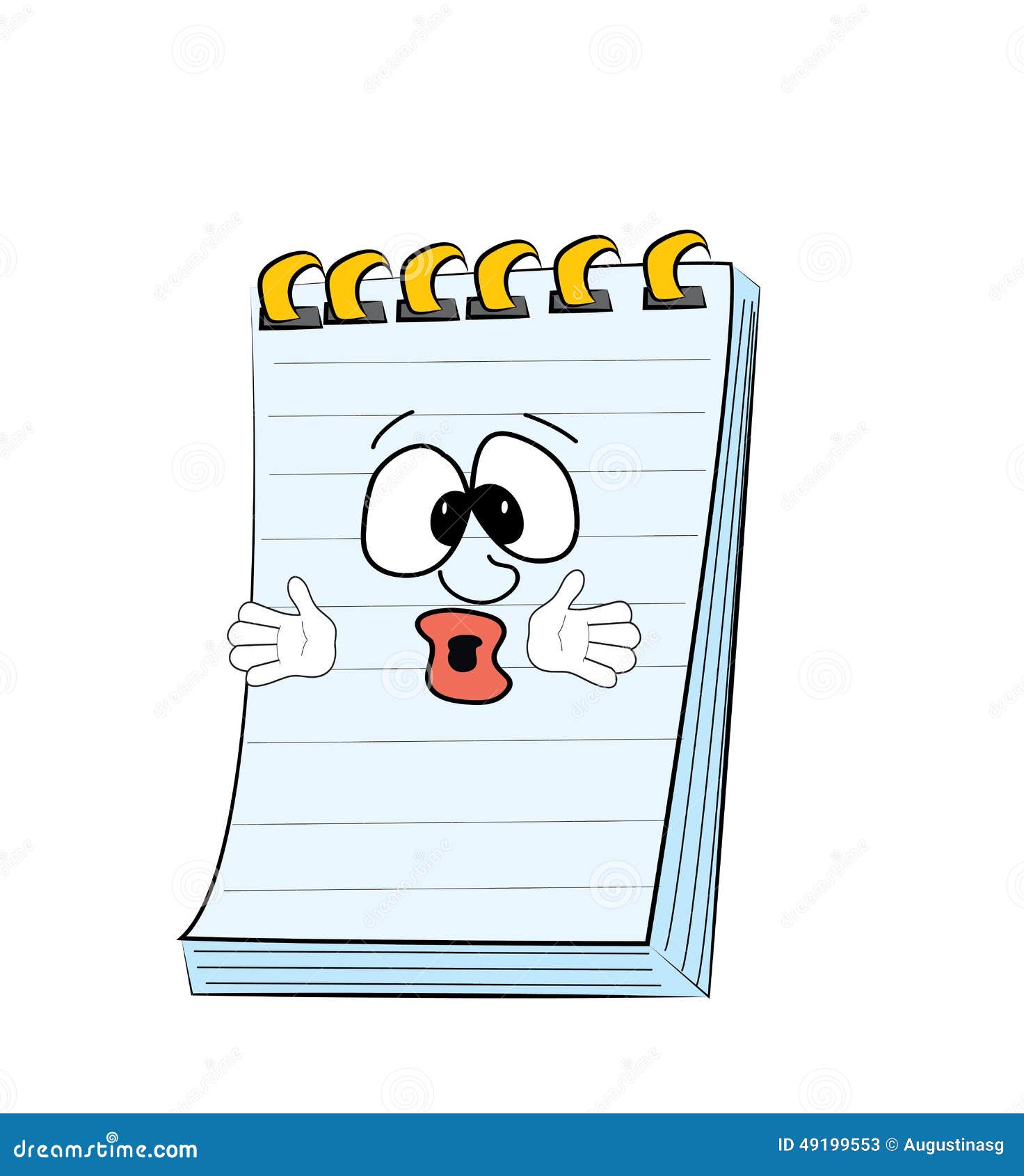 Surprised notes cartoon stock illustration. Illustration of important ...