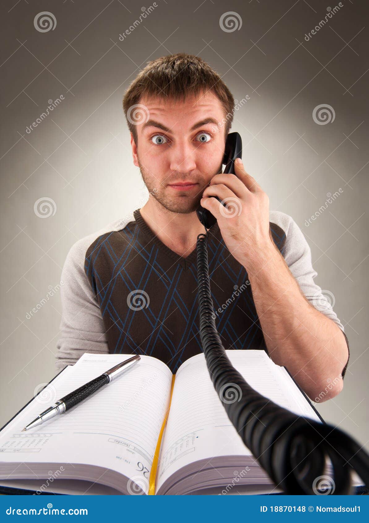Surprised office manager stock photo. Image of bore, expression - 18870148