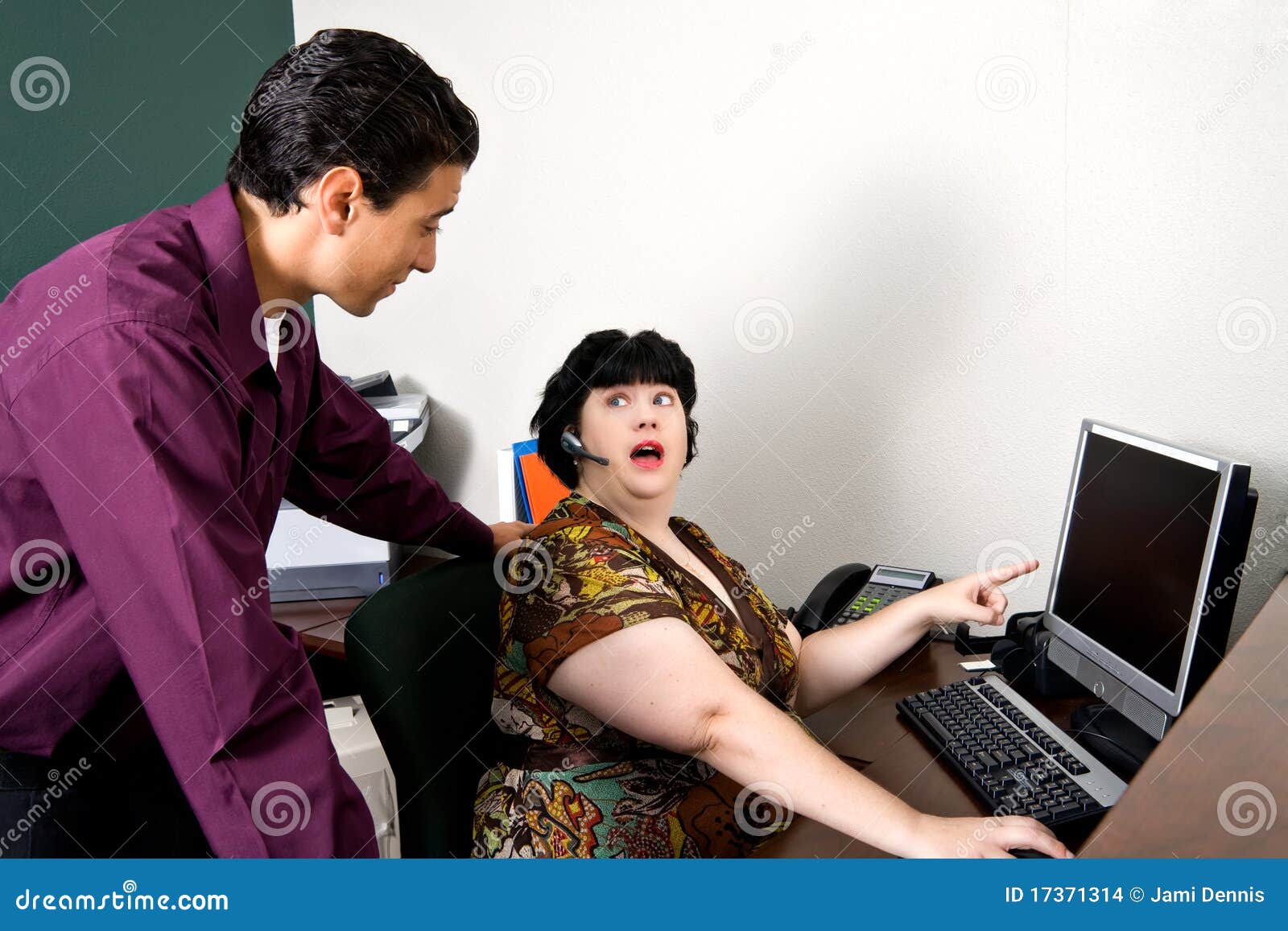 Surprised Office Worker stock photo. Image of surprise - 17371314
