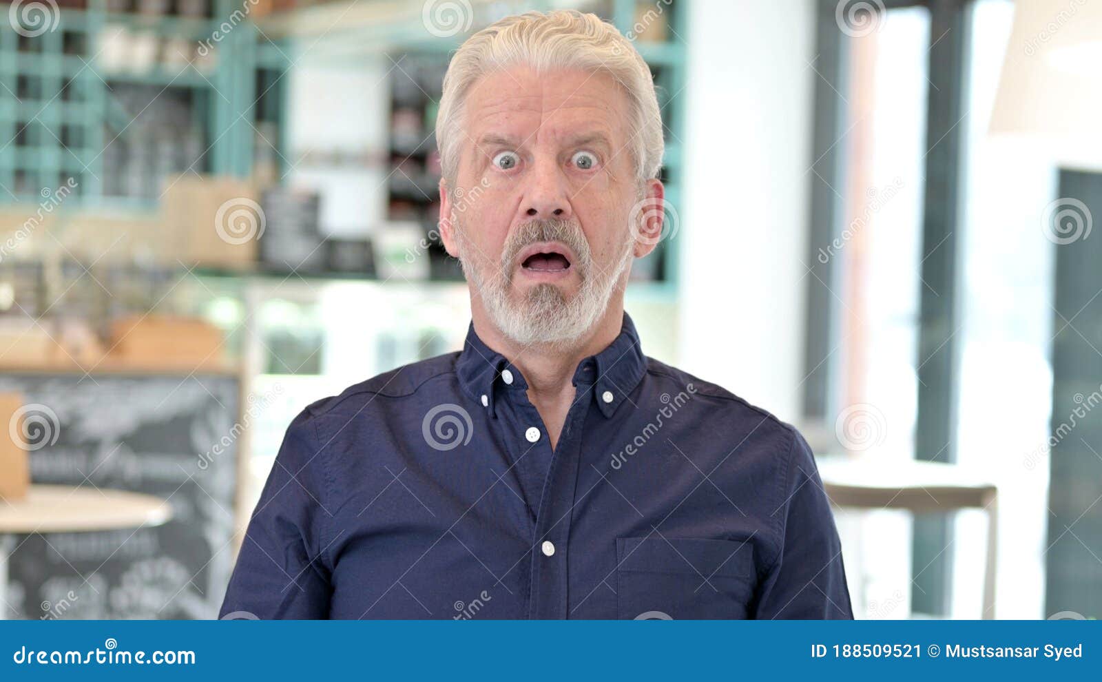 Surprised Old Man Feeling Shocked Stock Image - Image of businessman ...