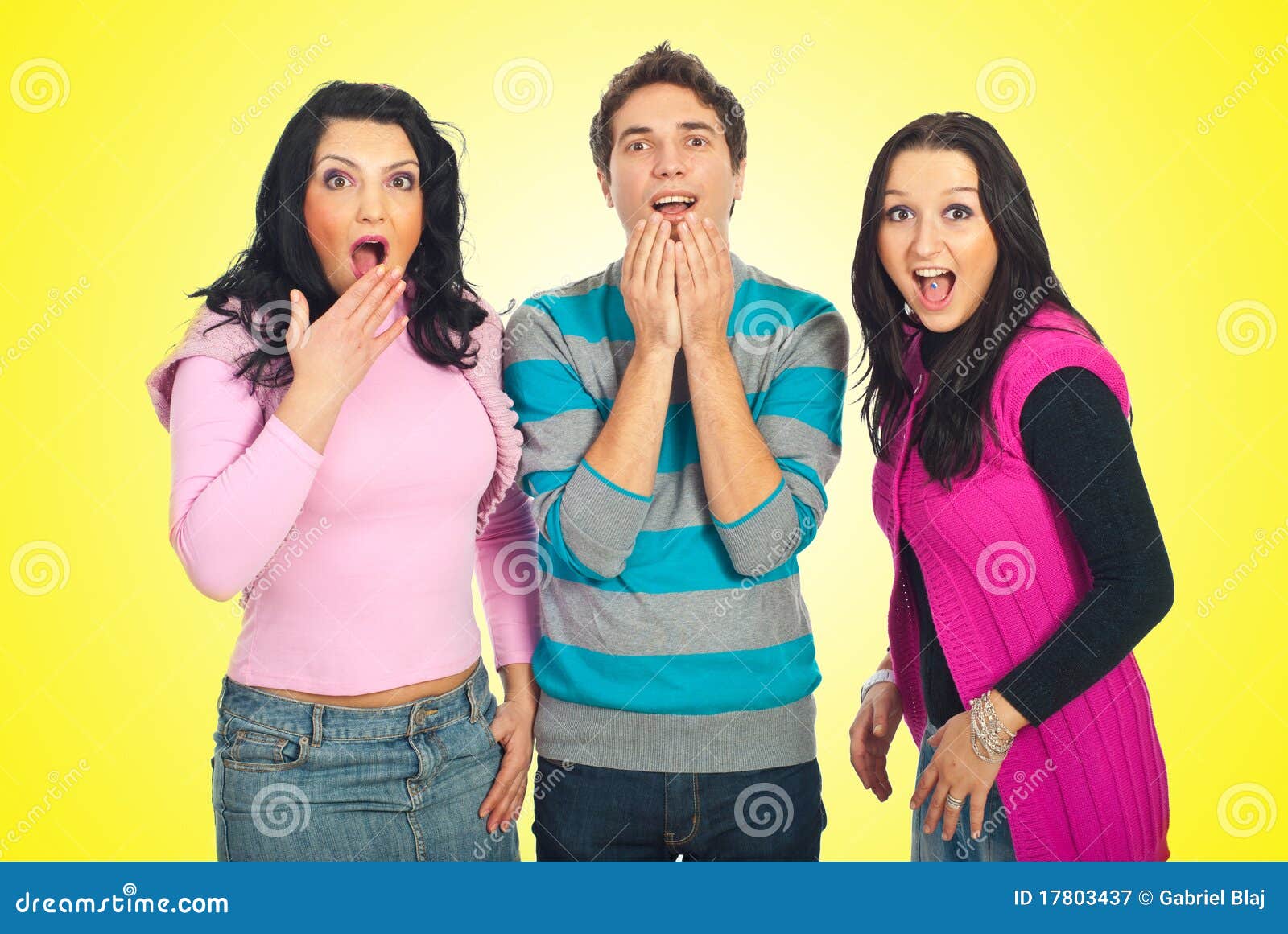 Surprised people stock image. Image of amazed, friends - 17803437