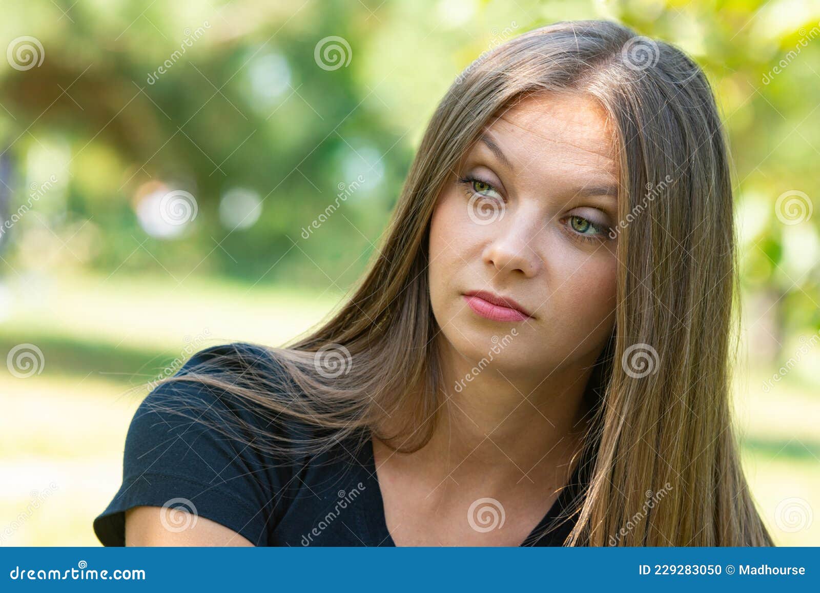 Surprised and Perplexed Look of a Girl, Close-up Portrait Stock Photo ...