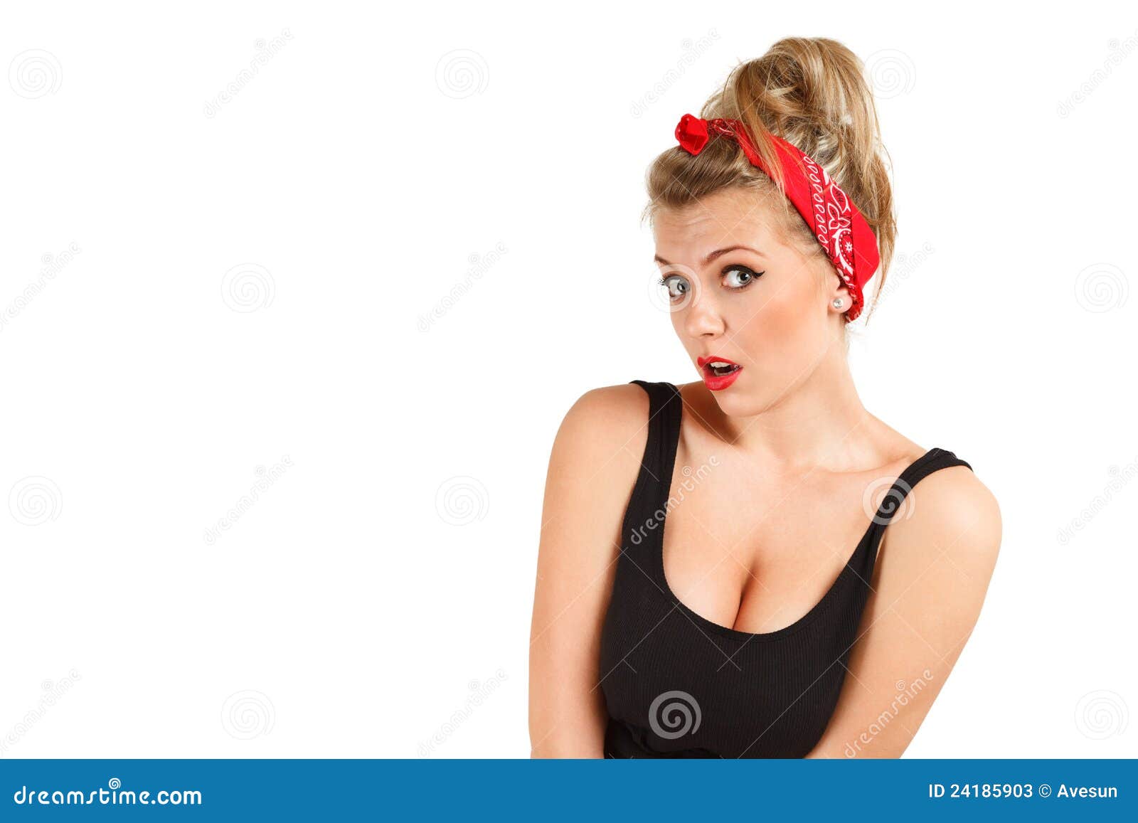 Surprised pin-up girl stock image. Image of person, beauty - 24185903 Surprised pin-up girl stock image. Image of person, beauty - 24185903