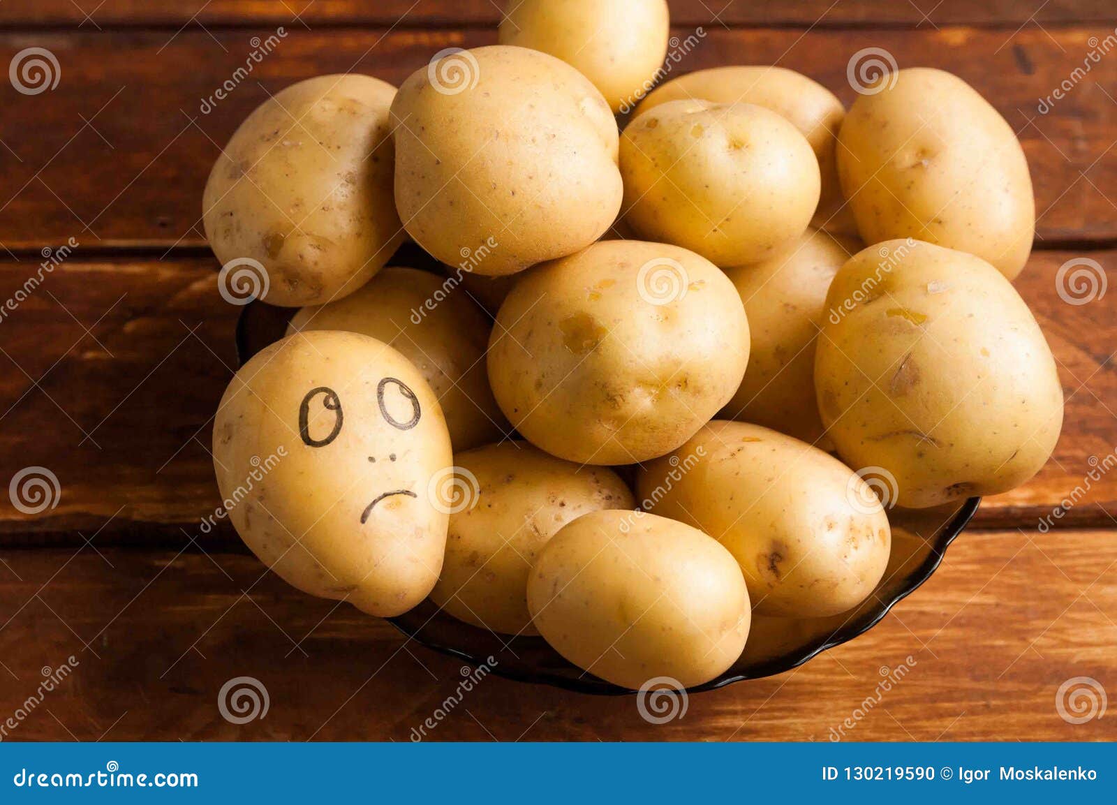 Surprised potato stock photo. Image of root, brown, natural - 130219590