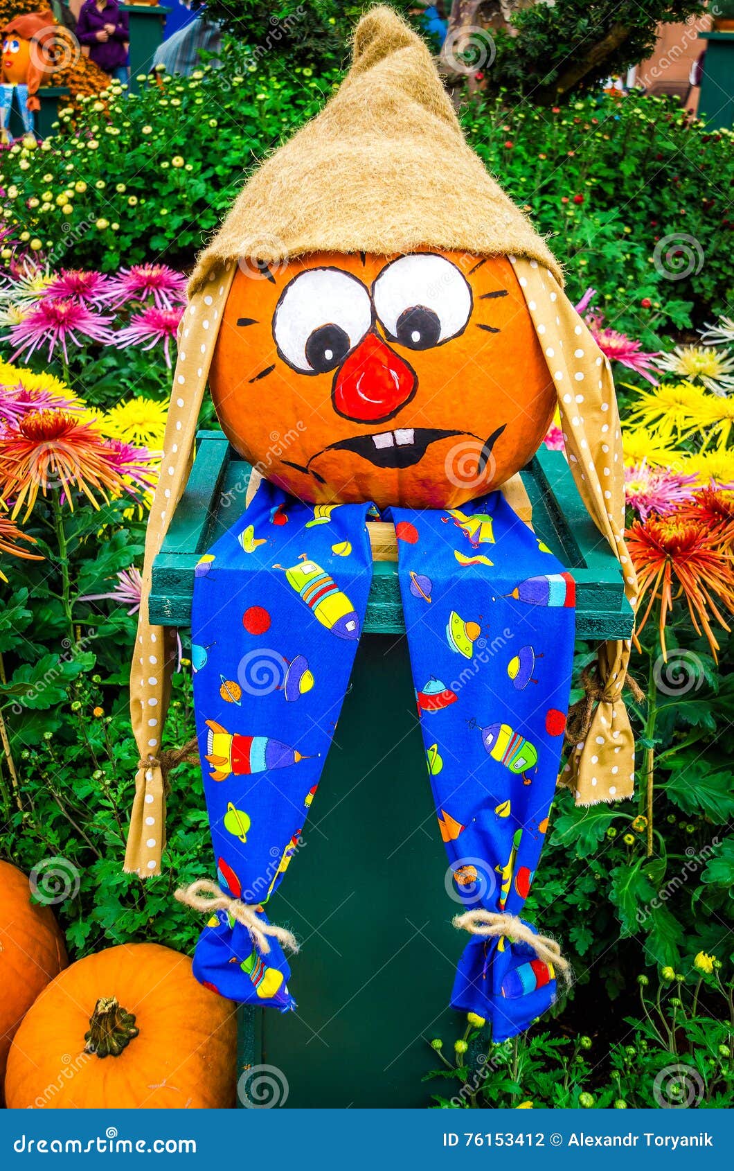 Surprised pumpkin stock photo. Image of fear, autumn - 76153412