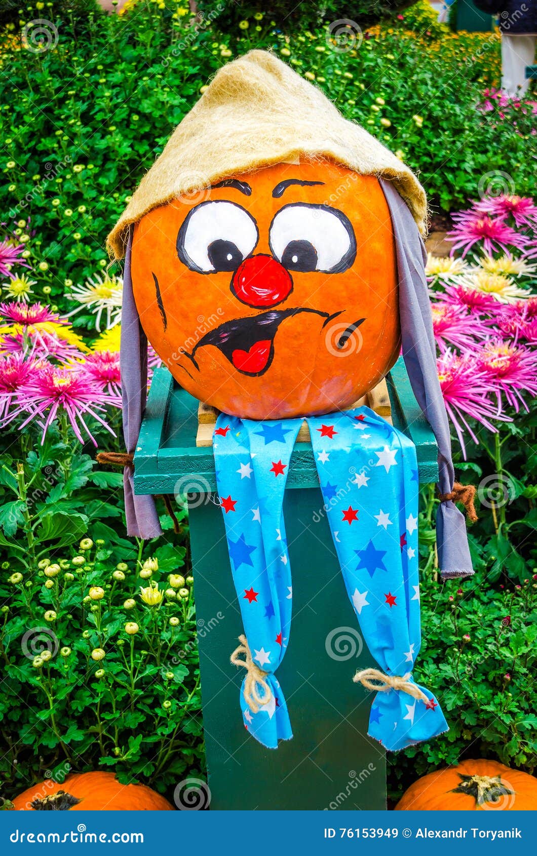 Surprised pumpkin stock image. Image of cartoon, happy - 76153949