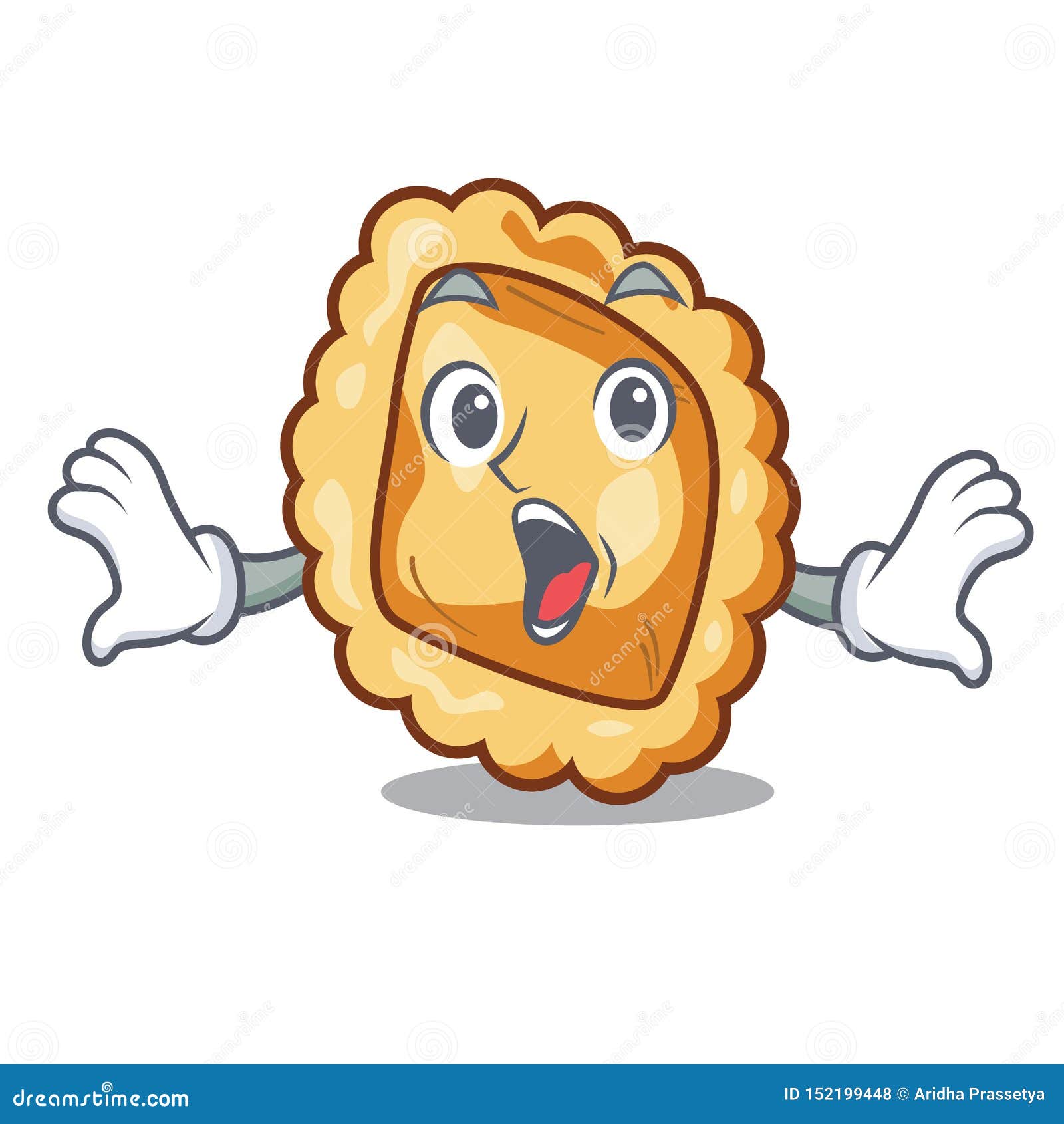 Surprised Ravioli Isolated with in the Character Stock Vector ...