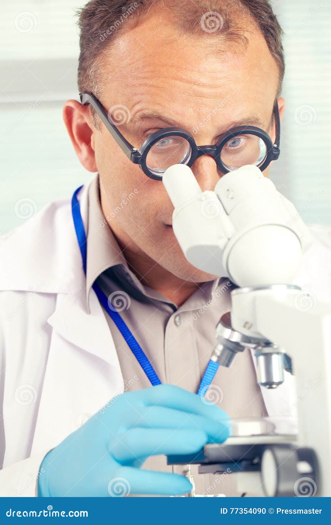 Surprised researcher stock photo. Image of biology, medicine - 77354090