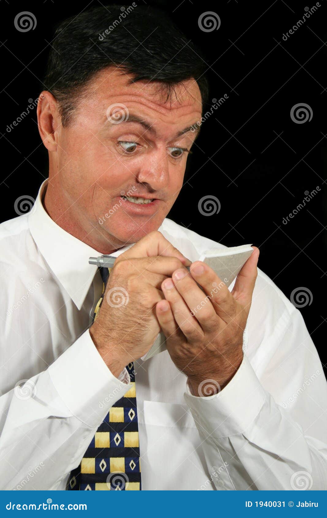 Surprised Salesman stock image. Image of notebook, aback - 1940031