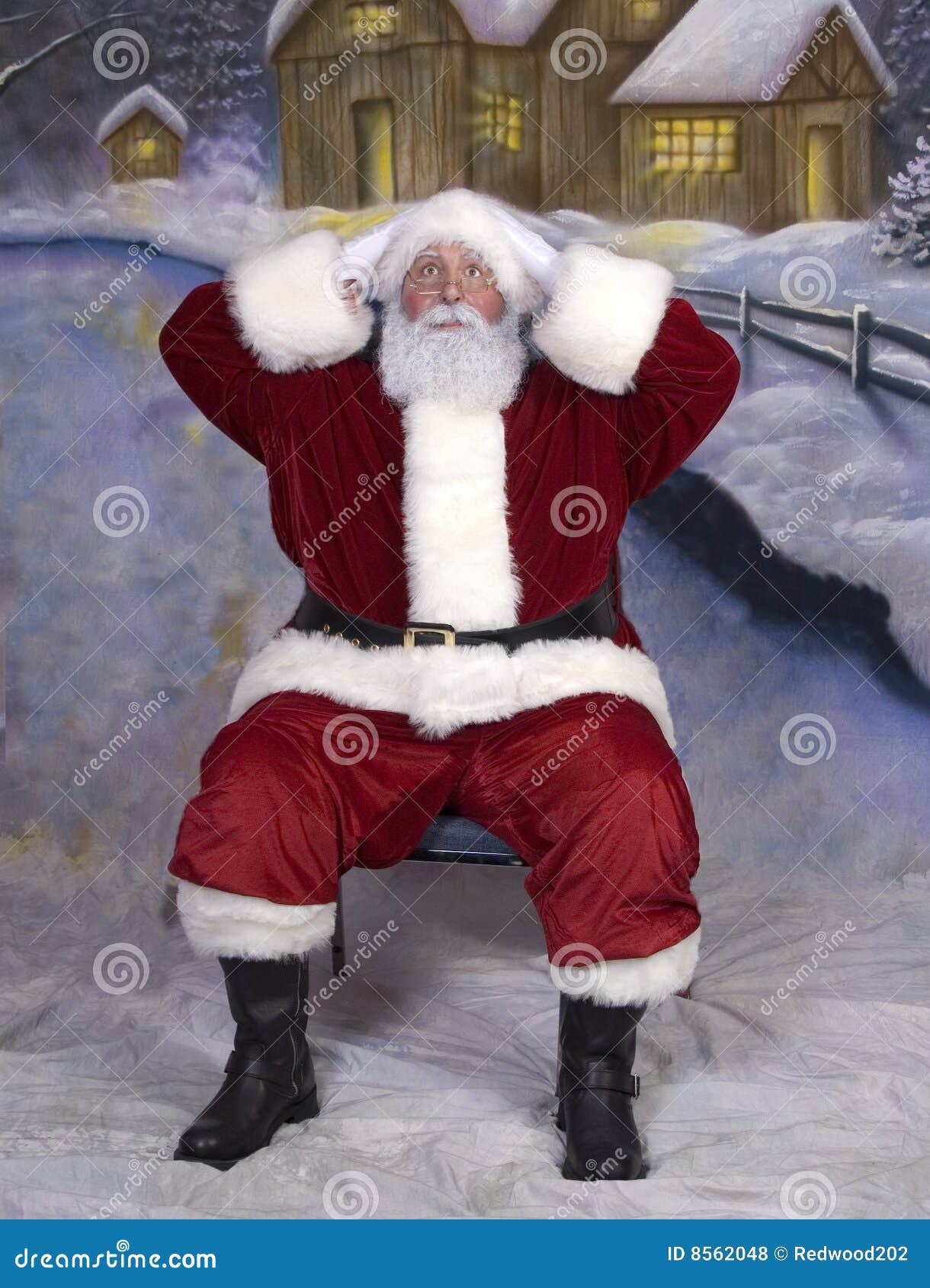 Surprised Santa stock photo. Image of claus, surprise - 8562048