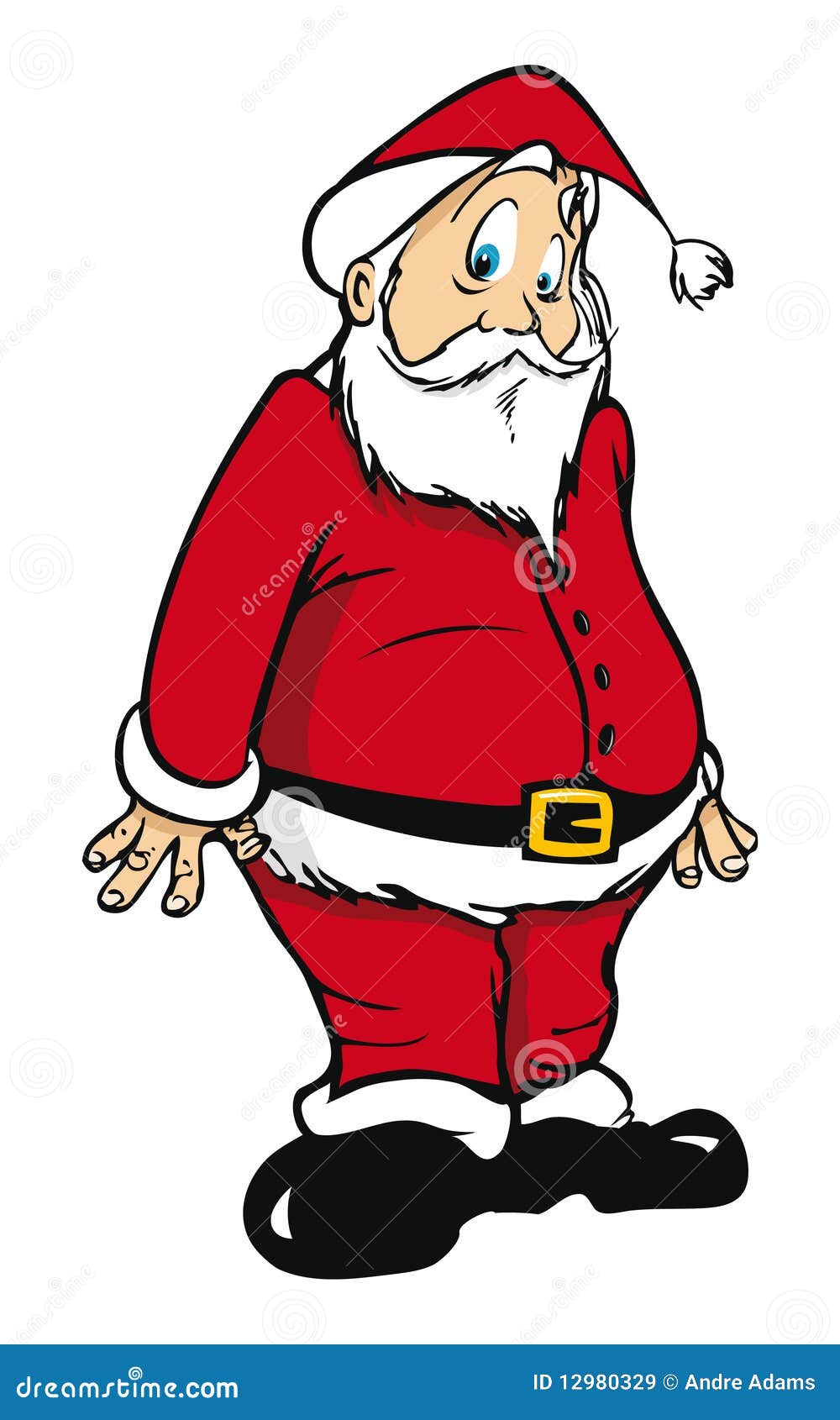 Surprised Santa Claus stock vector. Illustration of surprised - 12980329