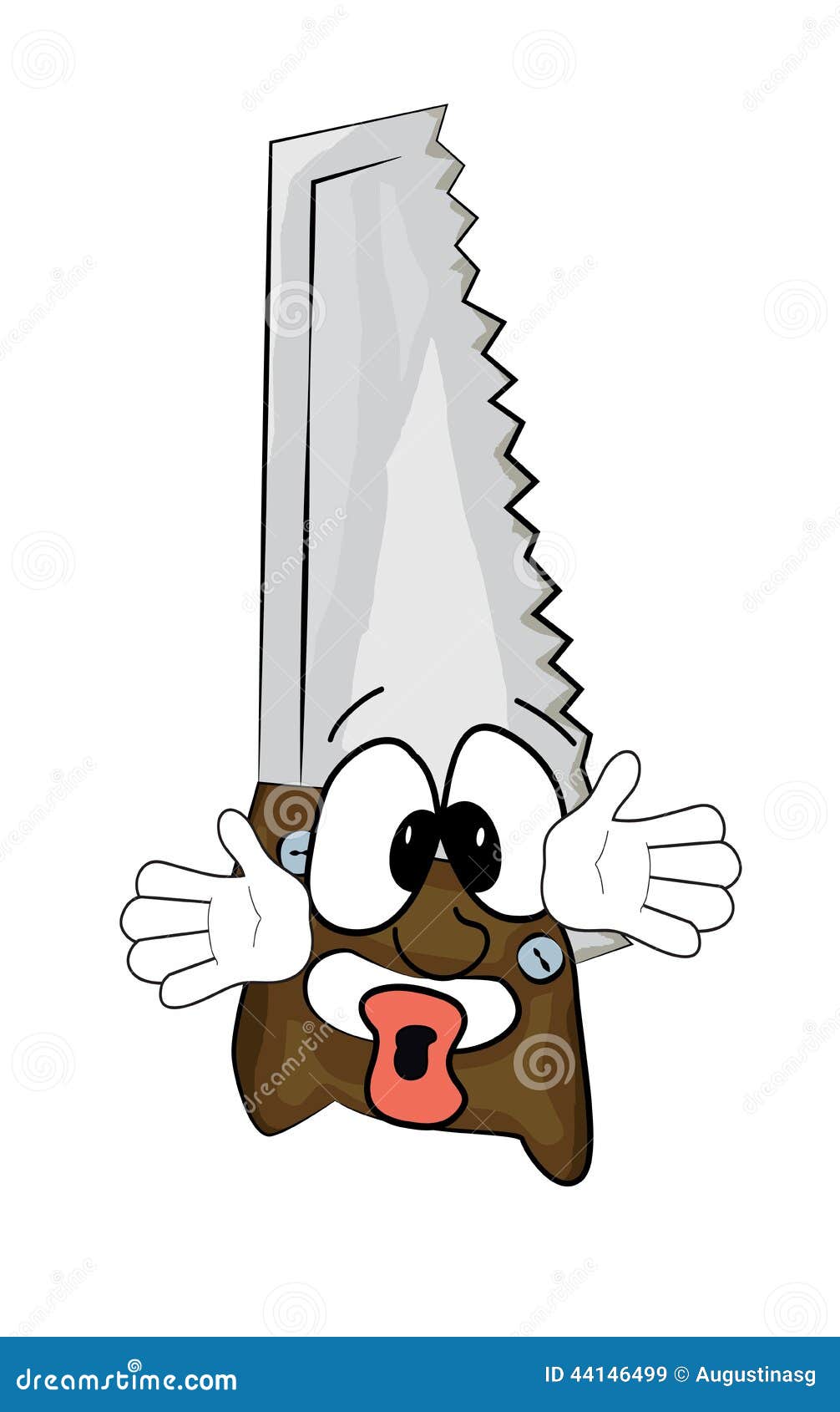 Surprised Saw Cartoon | CartoonDealer.com #44146499