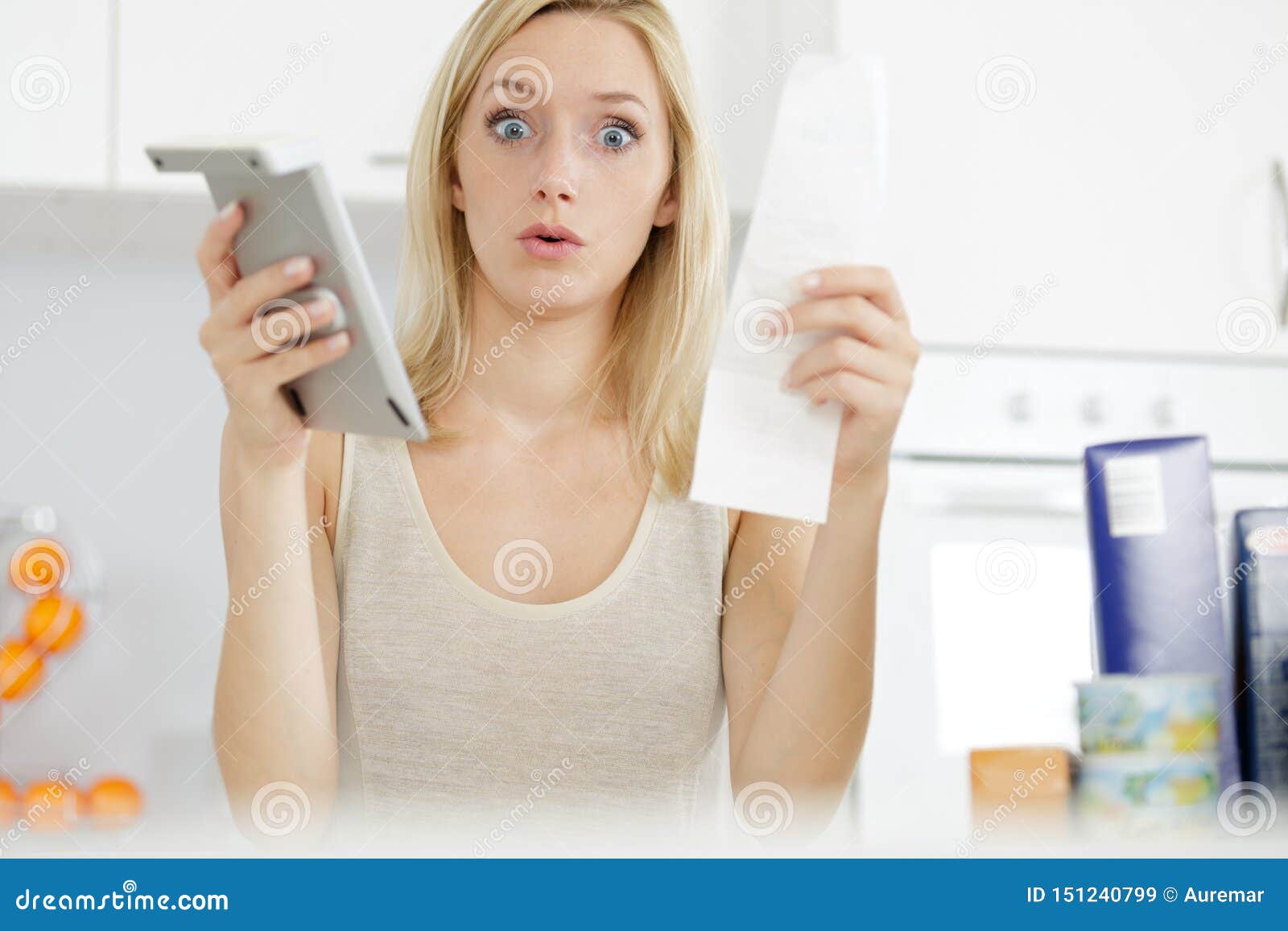 Surprised Shocked Girl after Shopping Stock Image - Image of christmas ...