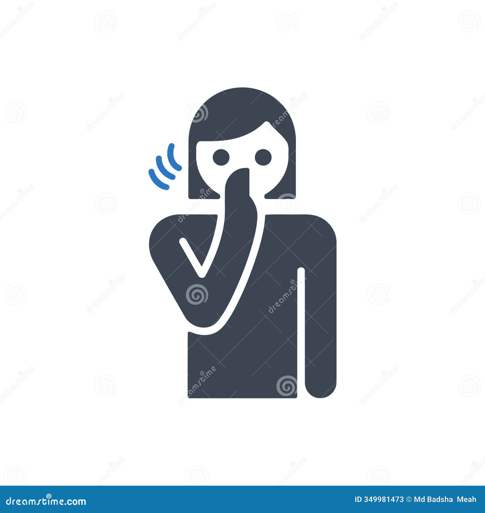 Shocked Person Working In Office And Watching Computer Display, Vector ...