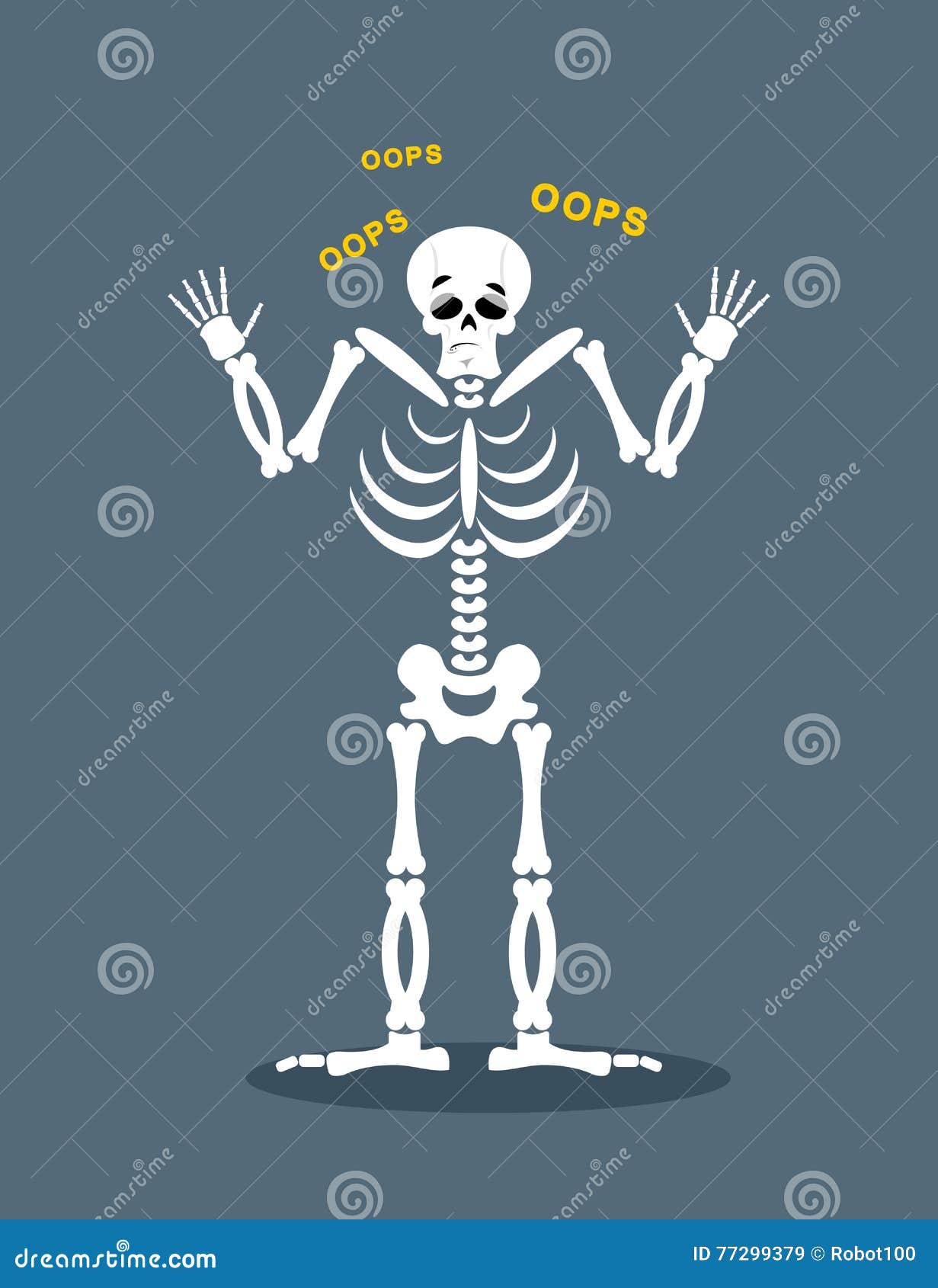 Skeleton Surprised Emoji. Skull Astonished Emotion Isolated. Hum ...