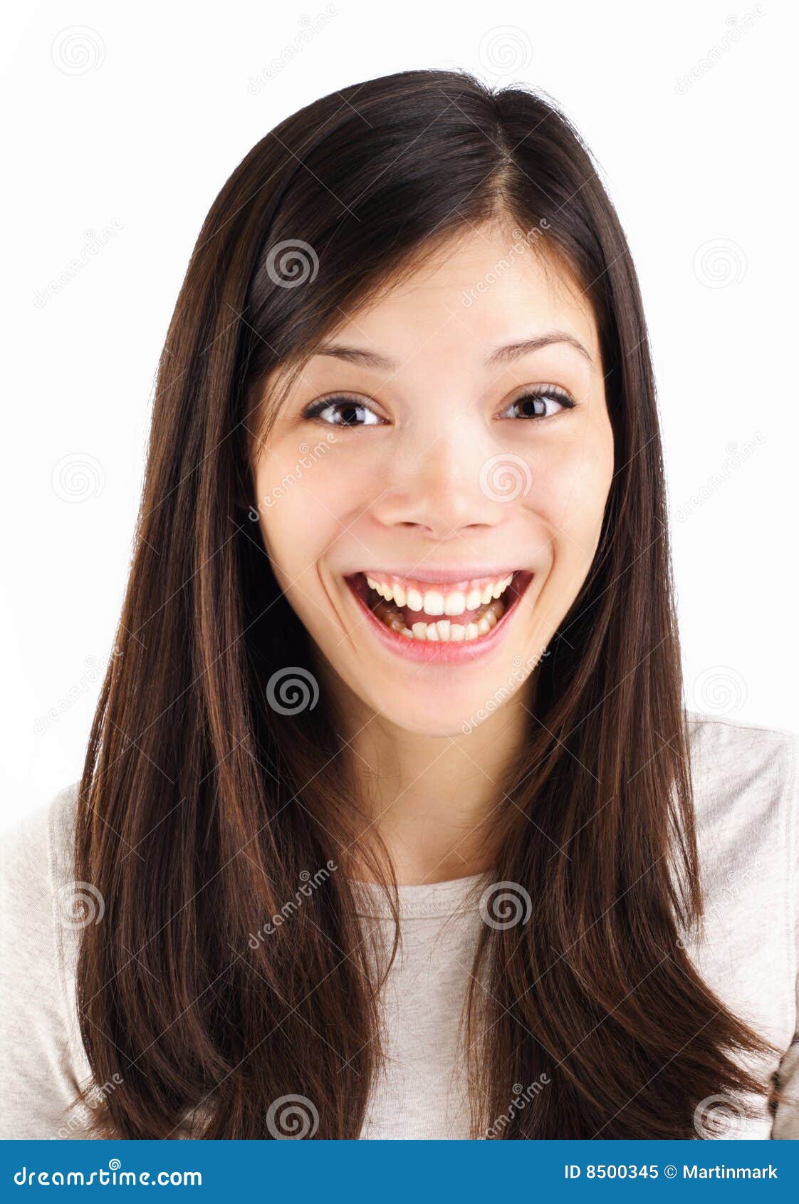 Surprised smile stock image. Image of isolated, eyes, eurasian - 8500345