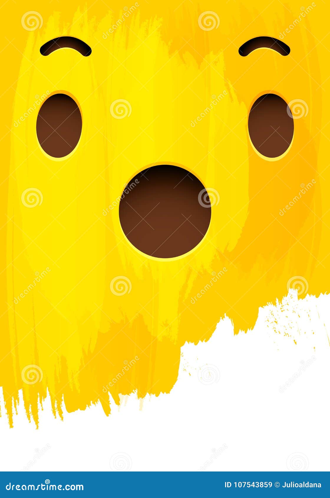 Surprised Smiley. Cartoon Emoji. Flat Vector | CartoonDealer.com #301442235