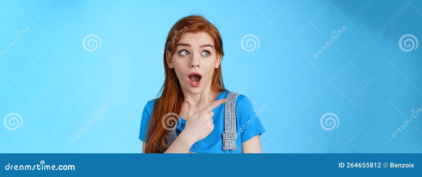 Surprised Speechless Ginger Girl React Shocked Interested Awesome Copy