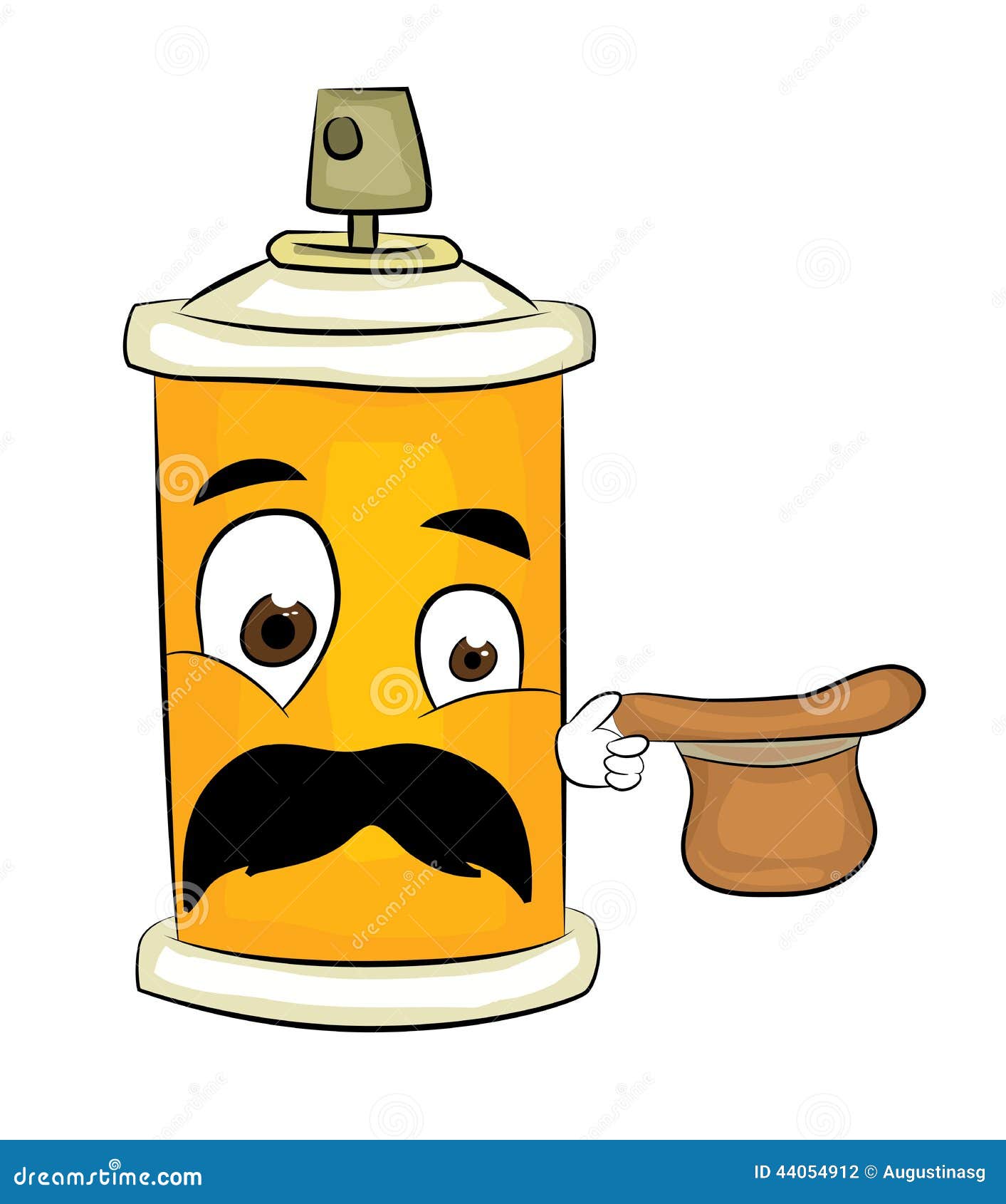 Surprised Spray Can Cartoon Stock Illustration - Illustration of ...
