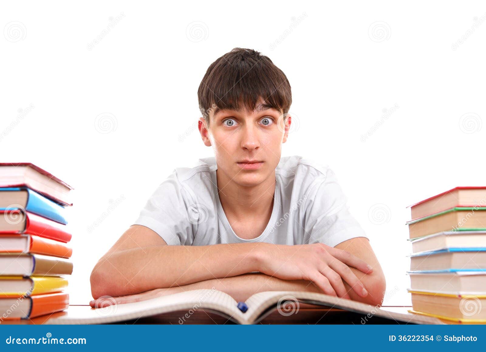 Surprised Student stock photo. Image of pupil, amazed - 36222354