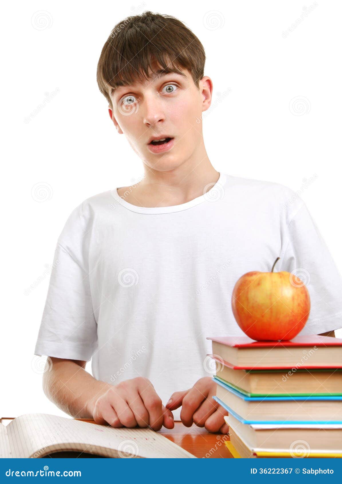 Surprised Student stock image. Image of exam, education - 36222367
