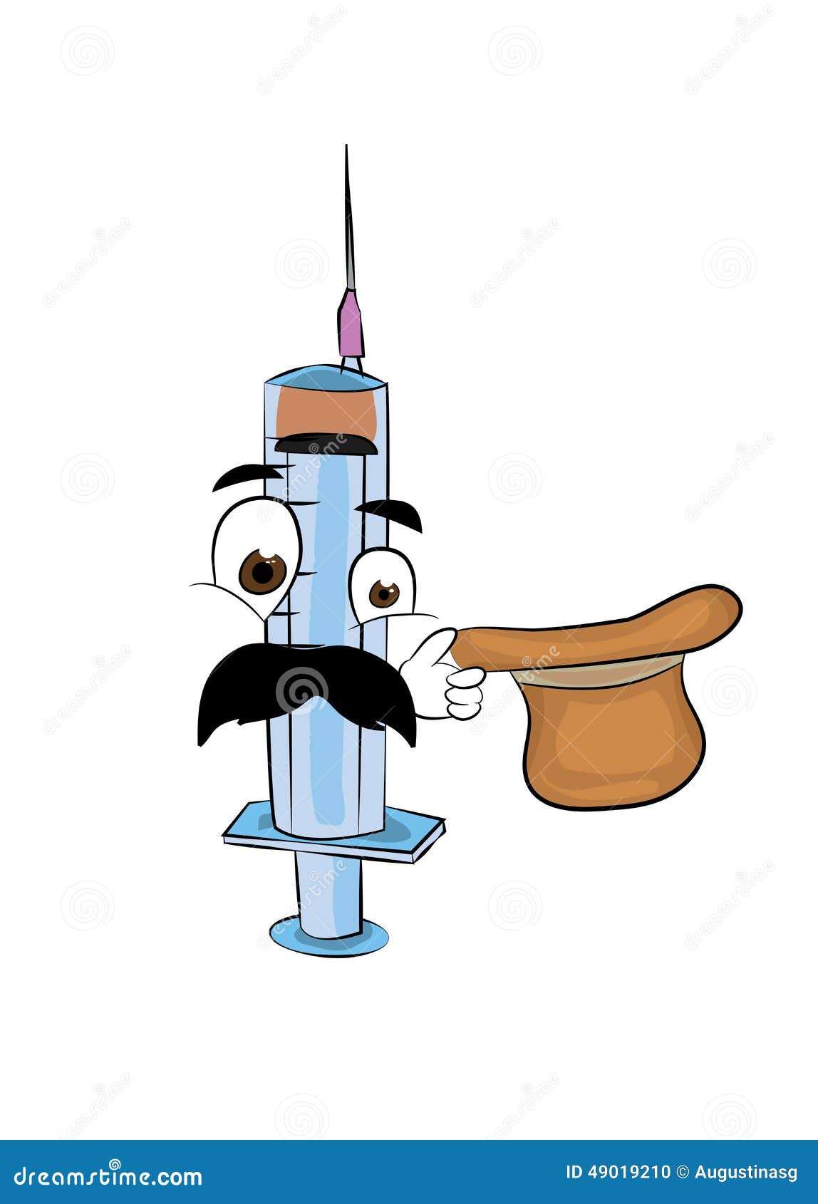 Surprised Syringe Cartoon Stock Illustration | CartoonDealer.com #49019071