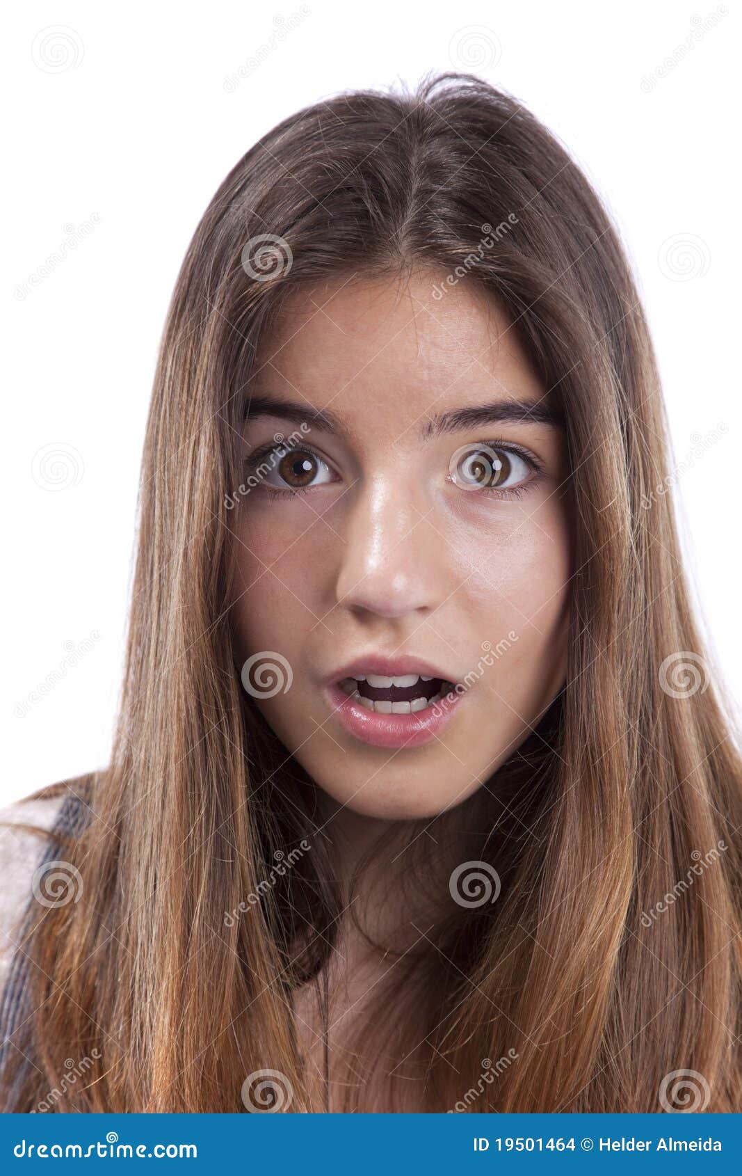 Surprised teenager stock photo. Image of portrait, head - 19501464