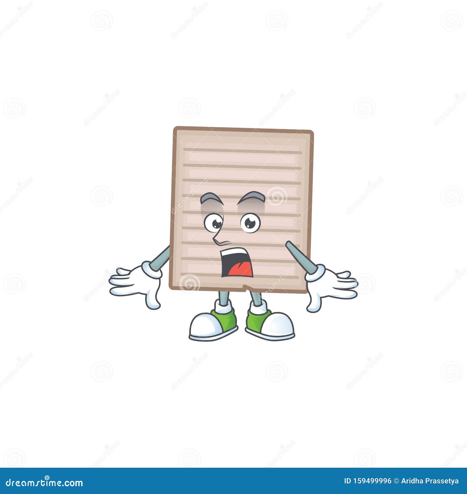 Surprised Vintage Scrapbook Paper Cartoon for Note Stock Vector ...