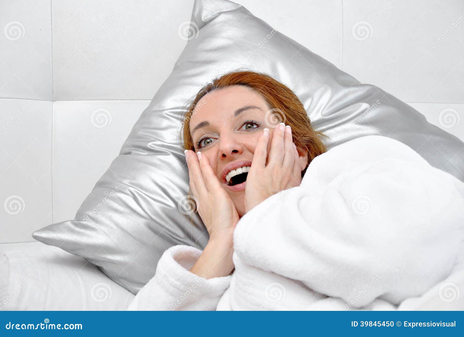 Surprised woman stock photo. Image of emotions, caucasian - 39845450