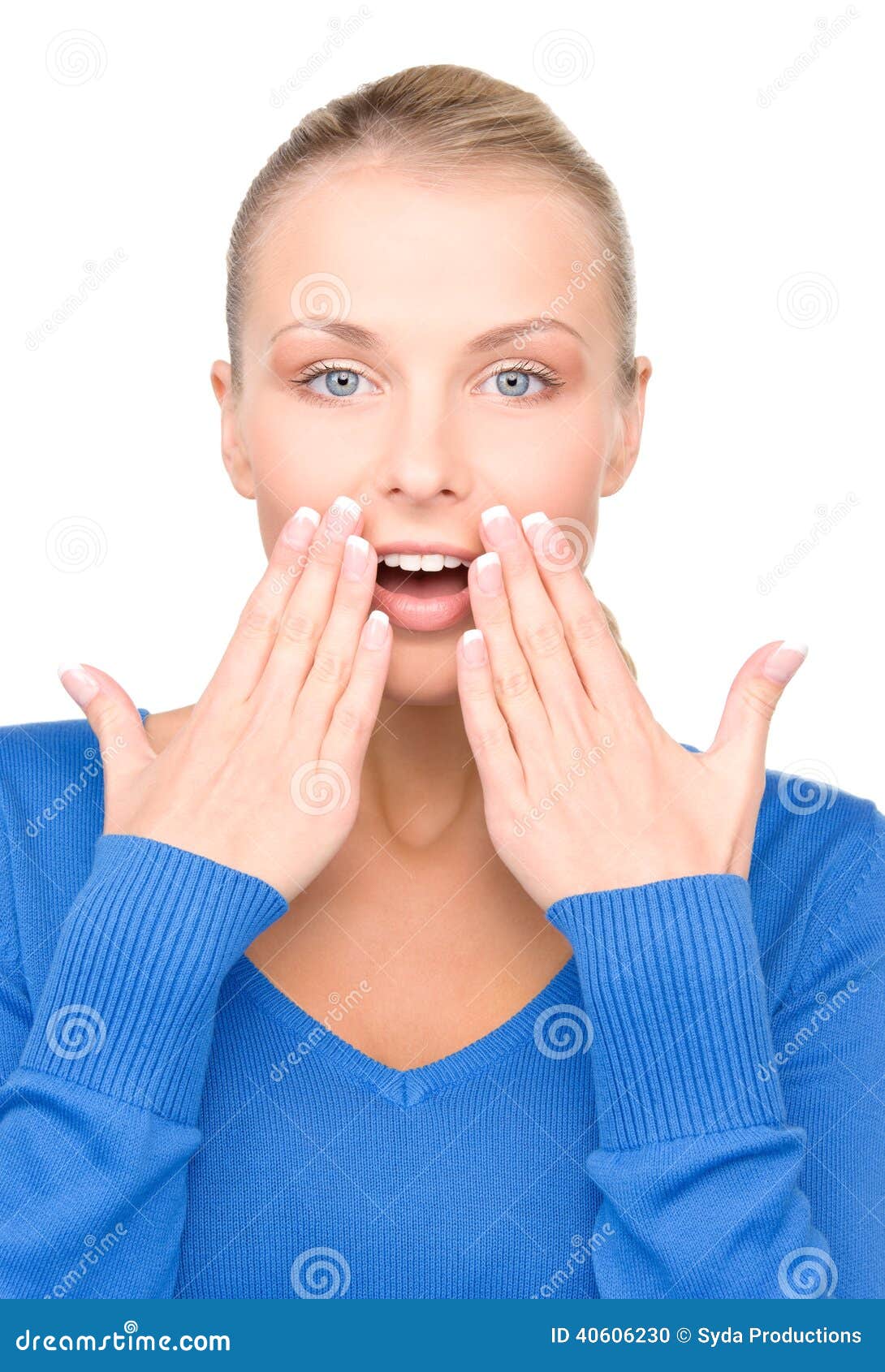 Surprised woman face stock photo. Image of lady, girl - 40606230