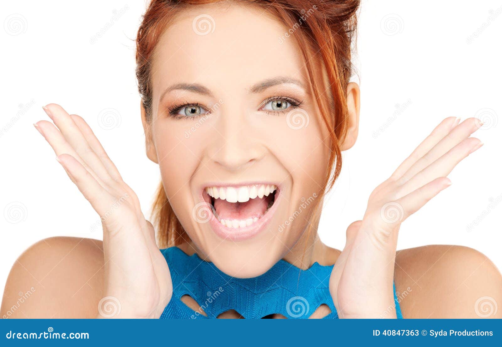 Surprised woman face stock image. Image of happy, bright - 40847363