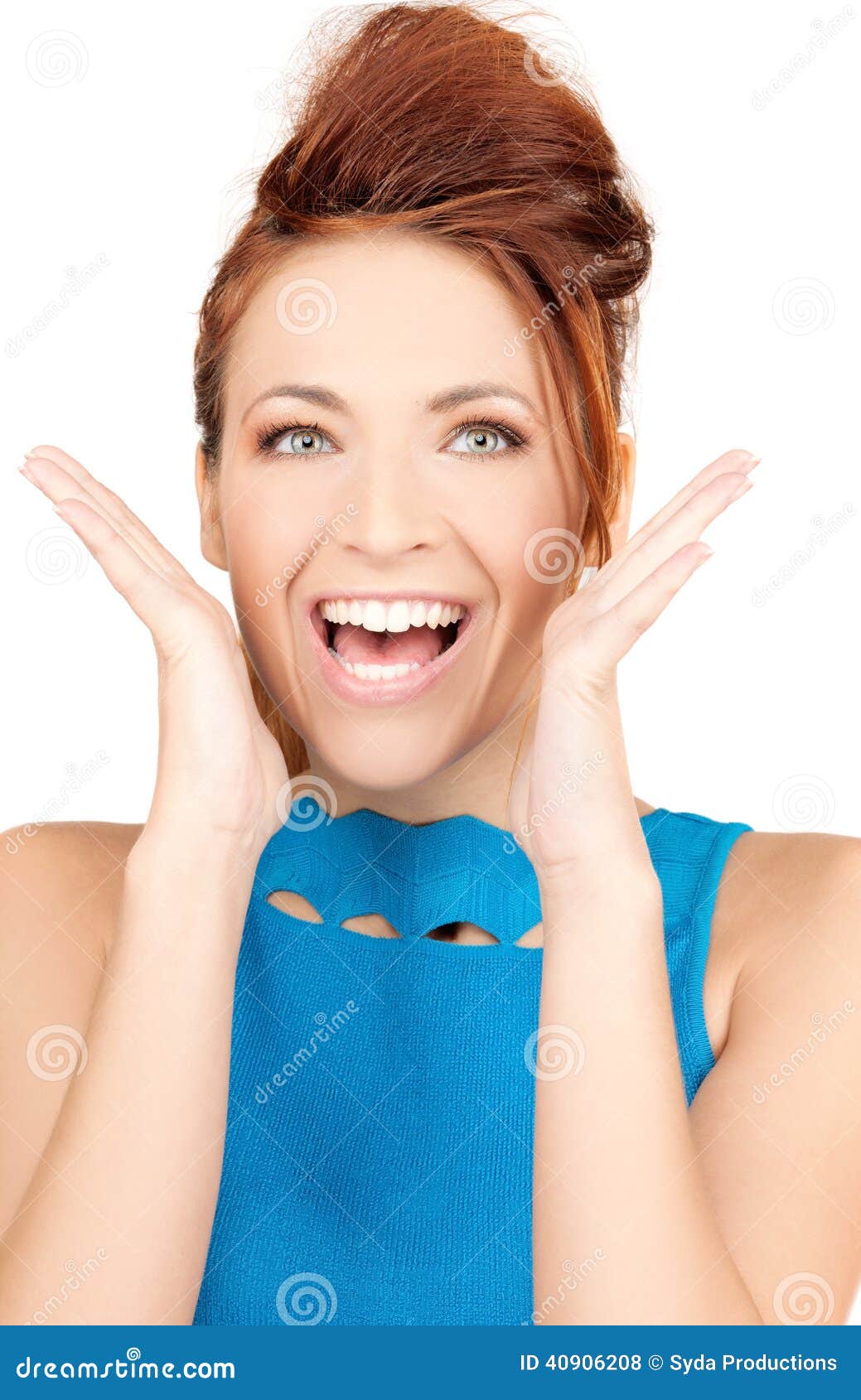 Surprised woman face stock photo. Image of alone, expression - 40906208