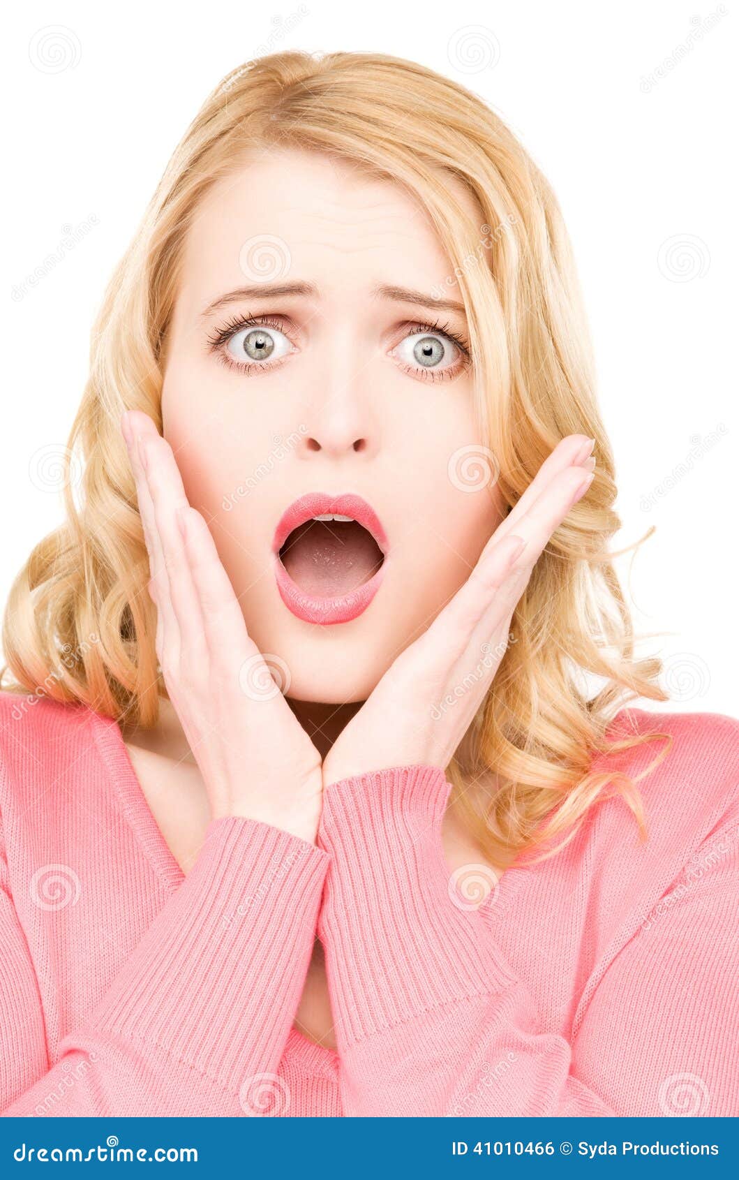 Surprised woman face stock photo. Image of lady, expression - 41010466