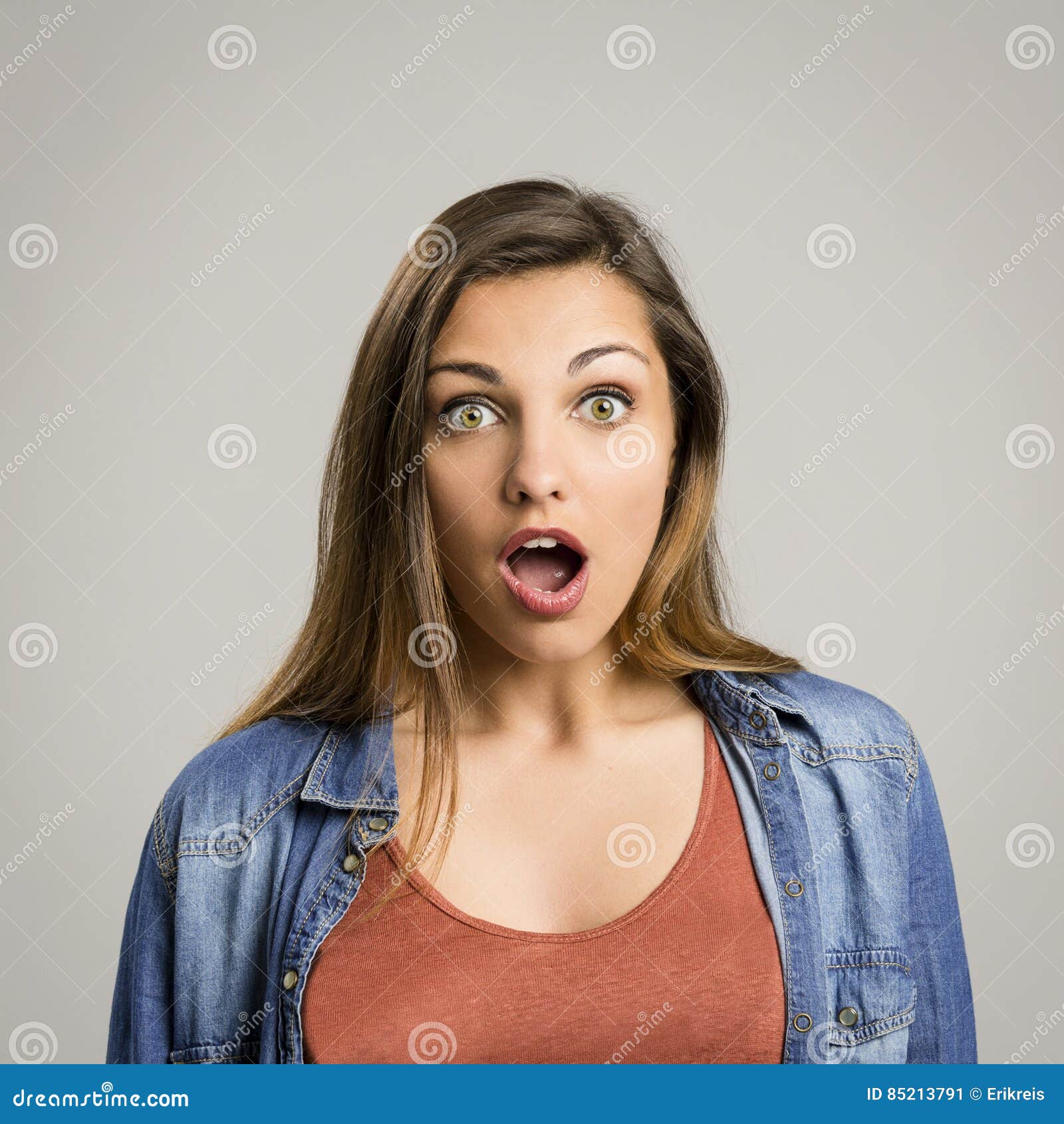 Surprised woman stock image. Image of admired, beauty - 85213791