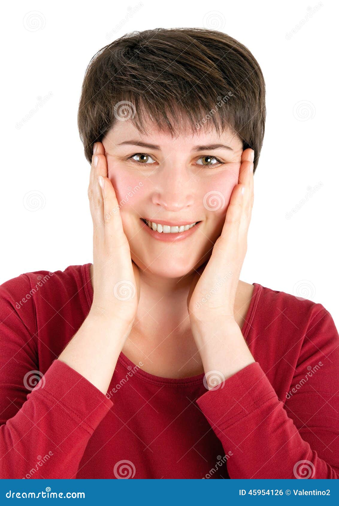 Surprised woman stock photo. Image of face, surprise - 45954126