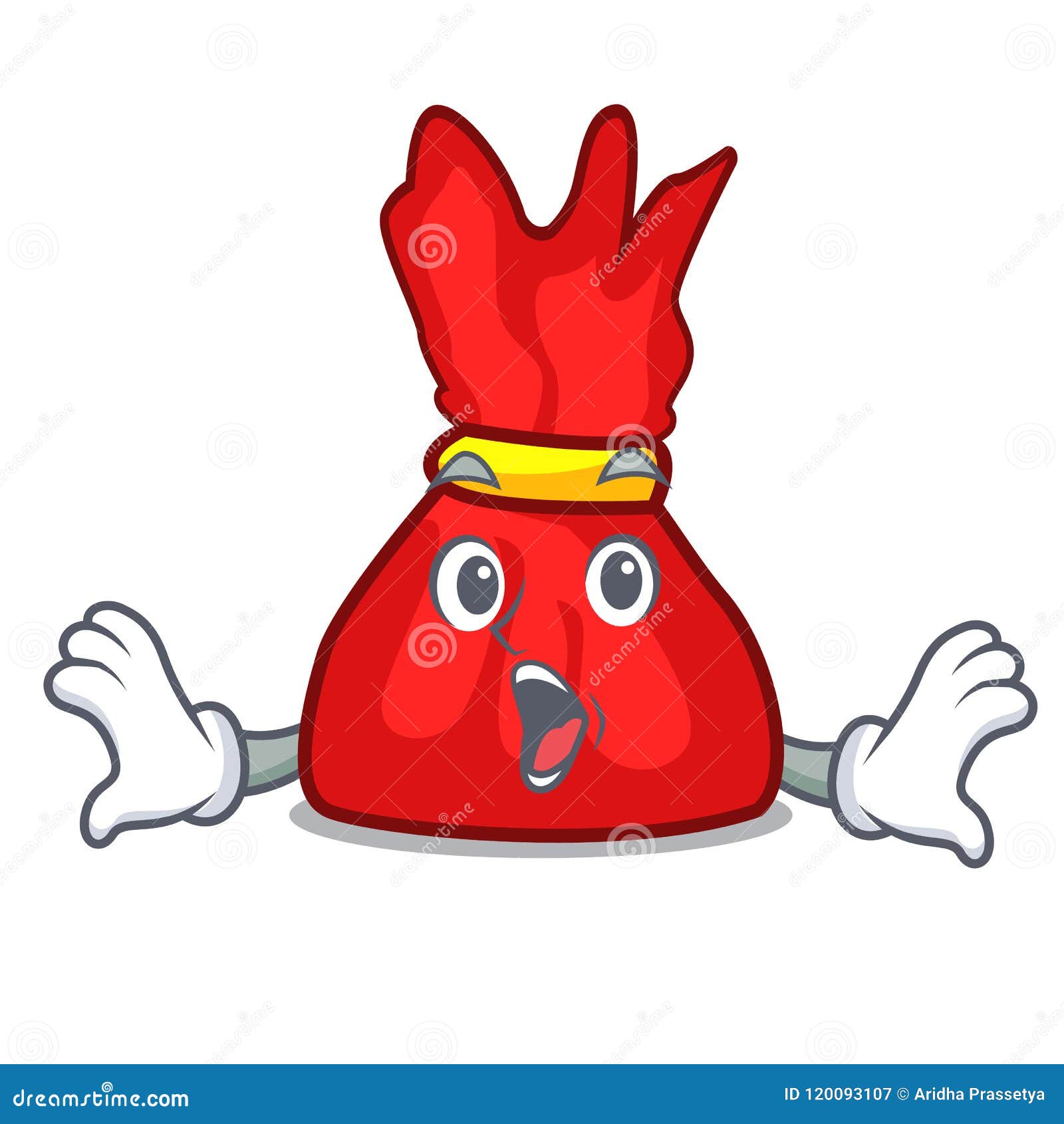 Surprised Wrapper Candy Mascot Cartoon Stock Vector - Illustration of ...