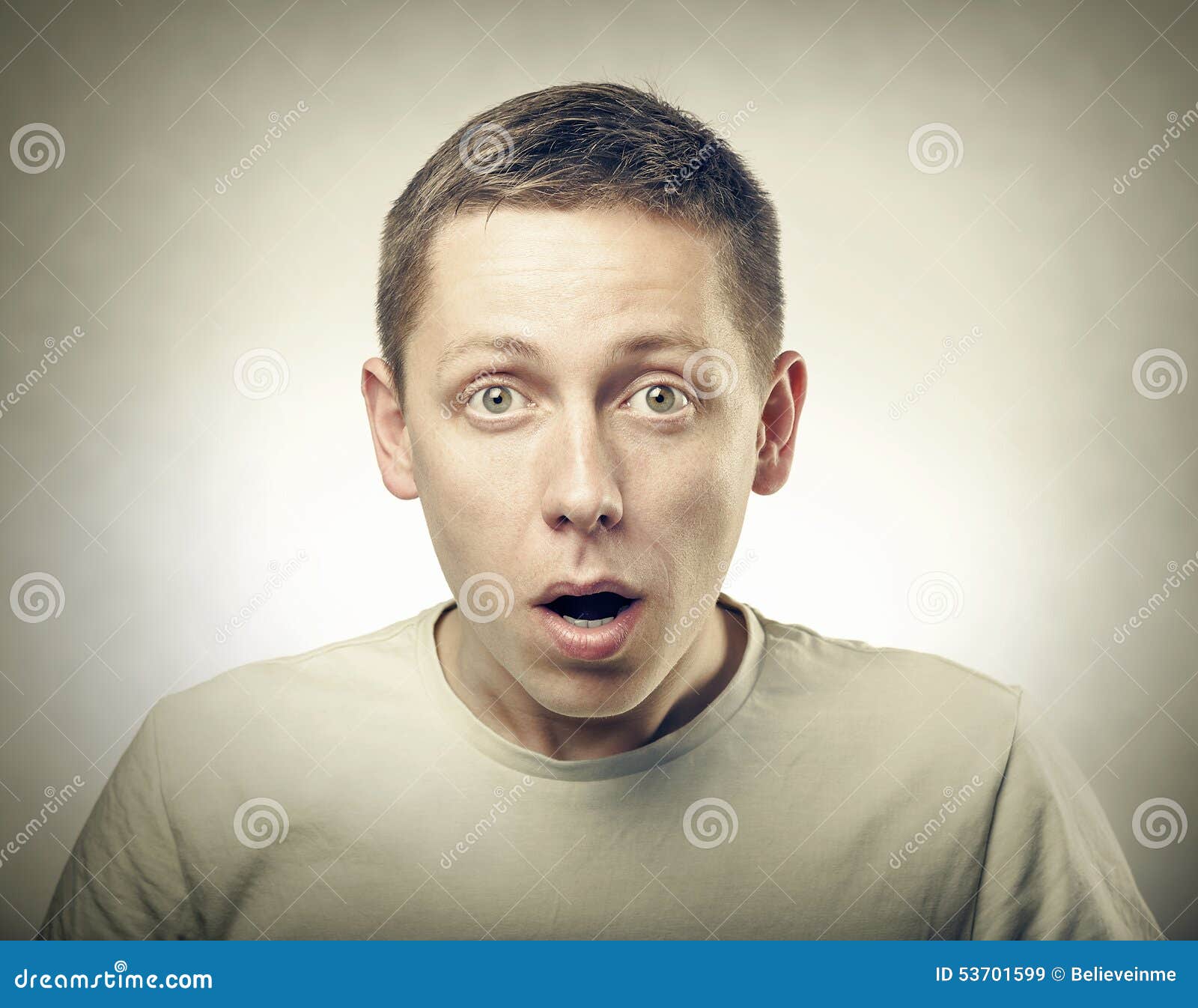 Surprised Young Man stock image. Image of foolish, astonish - 53701599
