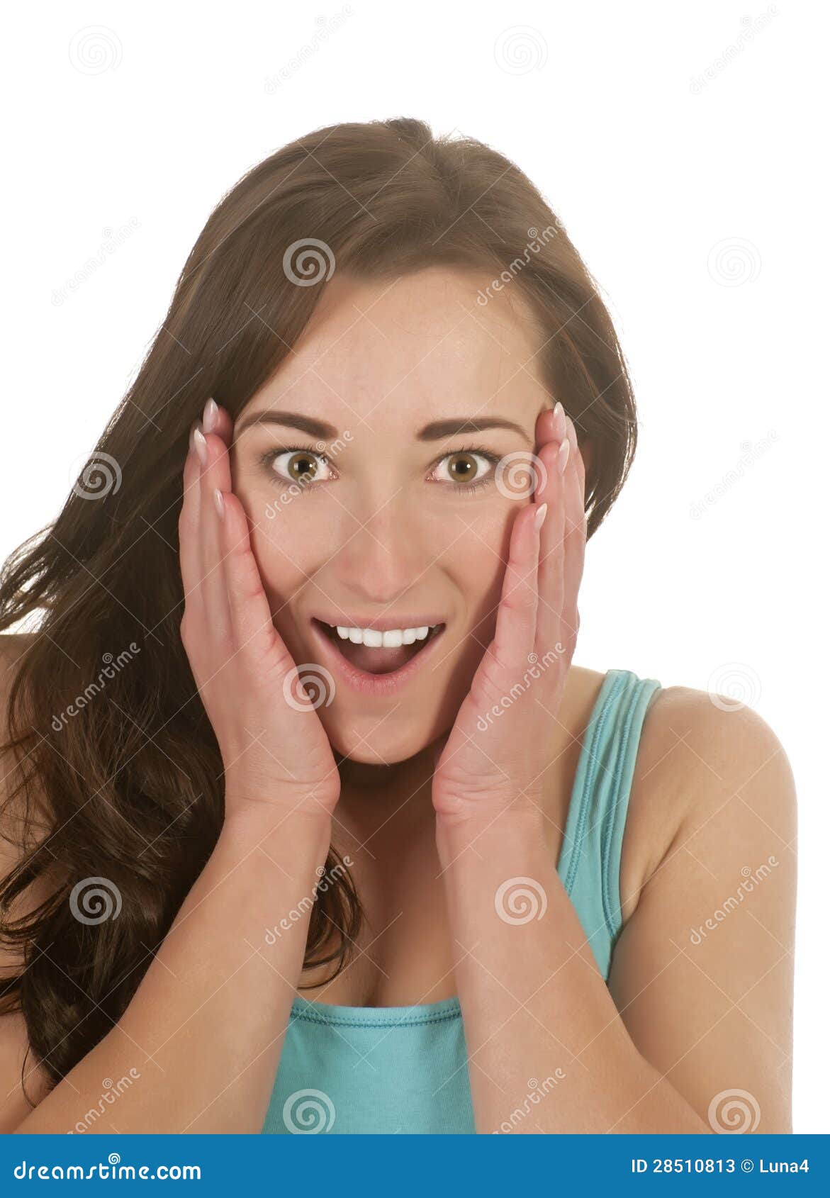 Surprised young woman stock image. Image of looking, perplexed - 28510813