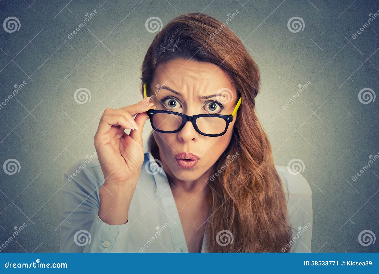 Surprised young woman stock image. Image of funny, aged - 58533771